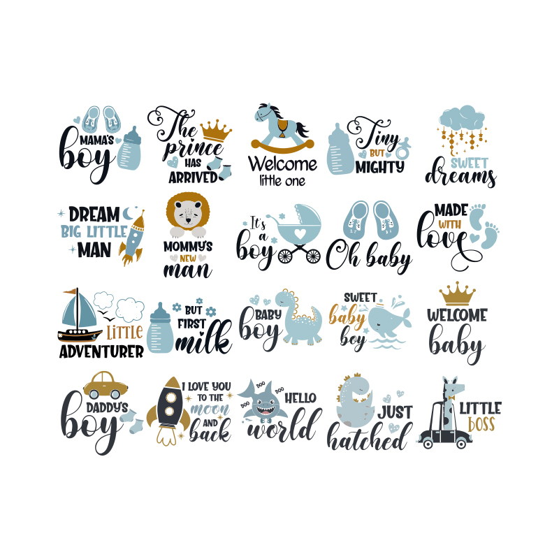 Baby Boy SVG Bundle, Baby svg, Boy SVG, Newborn boy svg, Wel | Inspire ...