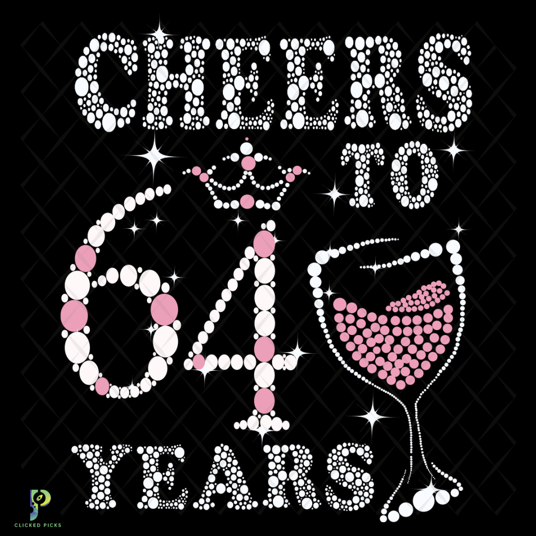 Cheers To 64 Years 1957 Birthday Svg, Birthday Svg - Inspire Uplift