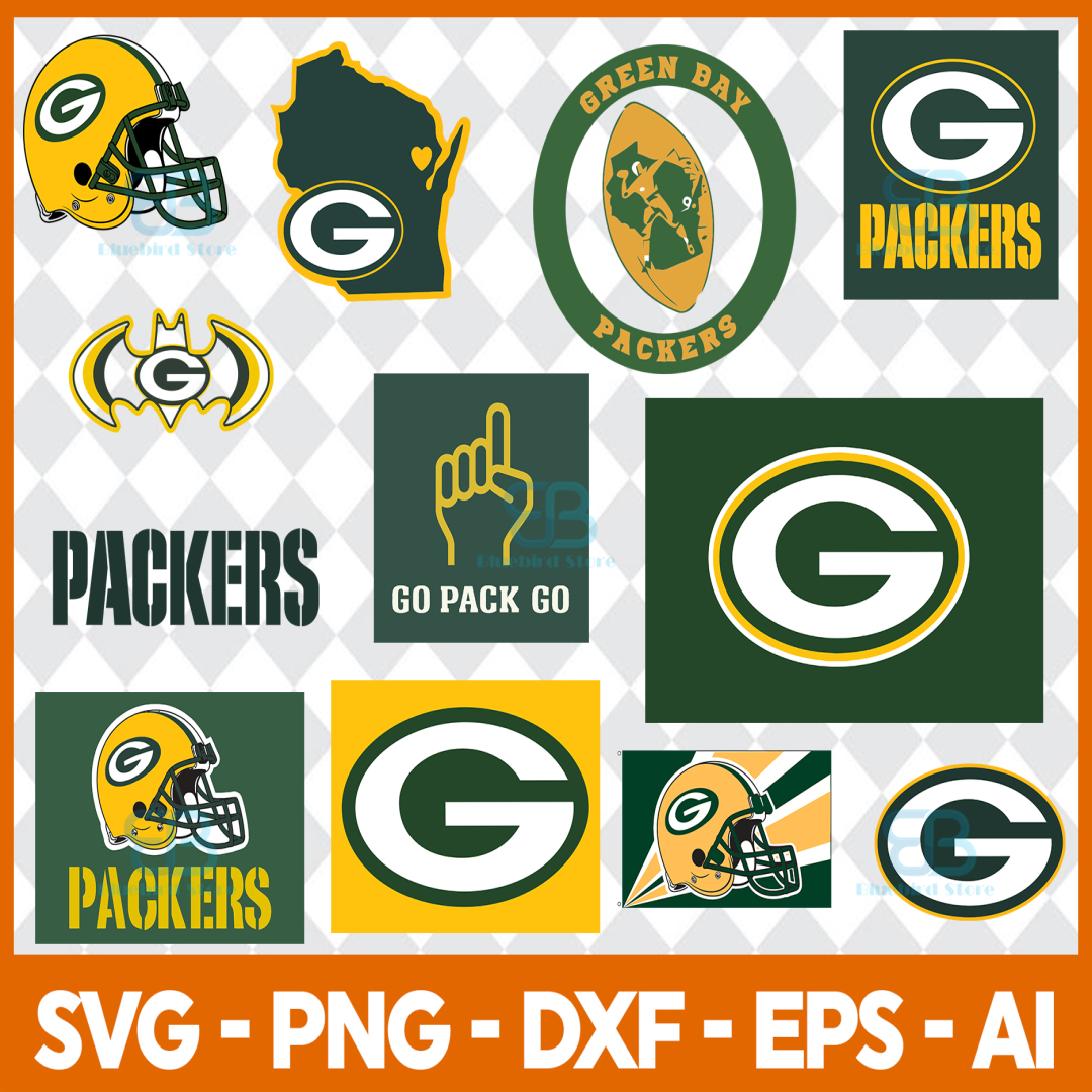 Green Bay Packers Bundle Svg, Packers Logo Svg, NFL Packers | Inspire ...