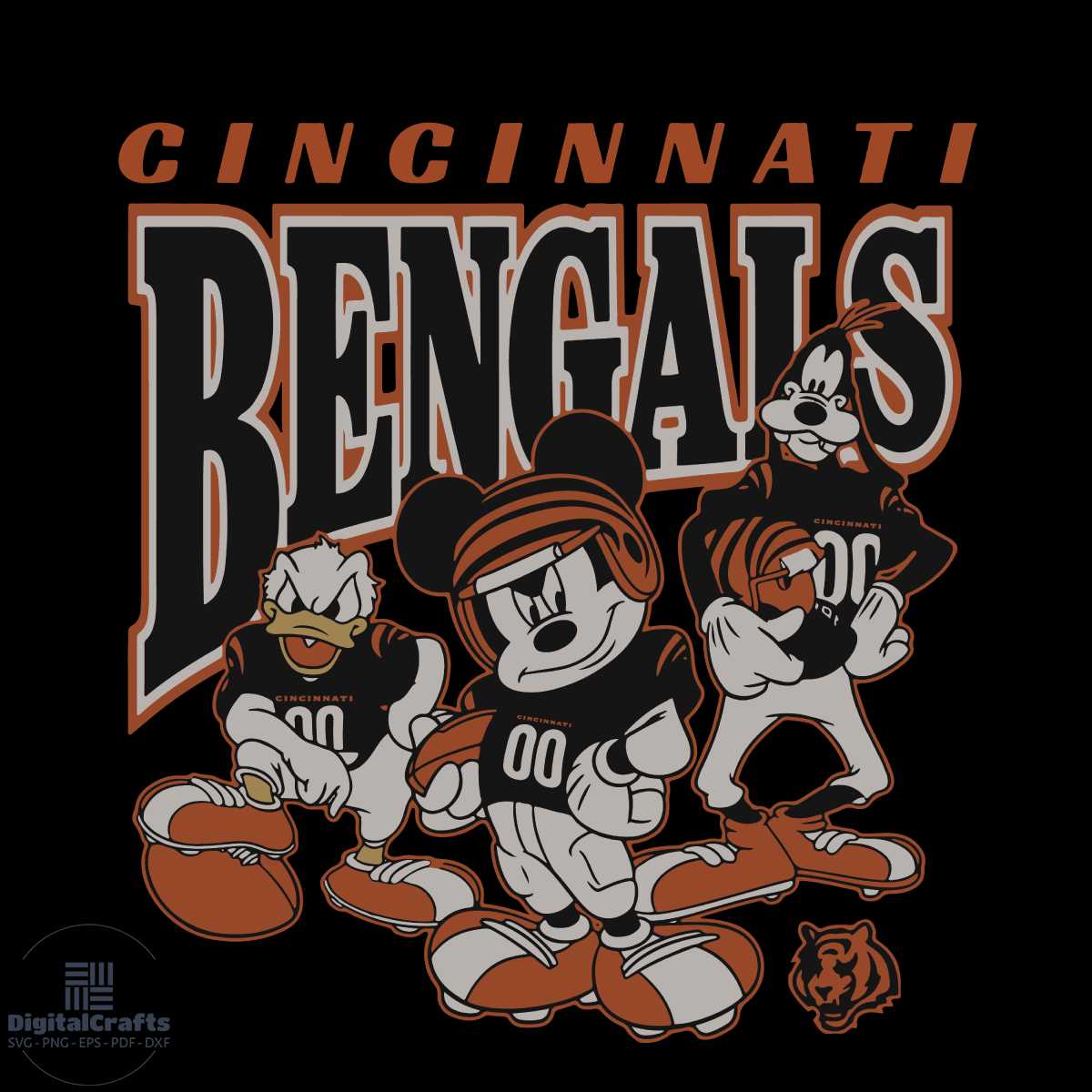 NFL Cincinnati Bengals Disney Svg, Sport Svg, Cincinnati Ben | Inspire ...
