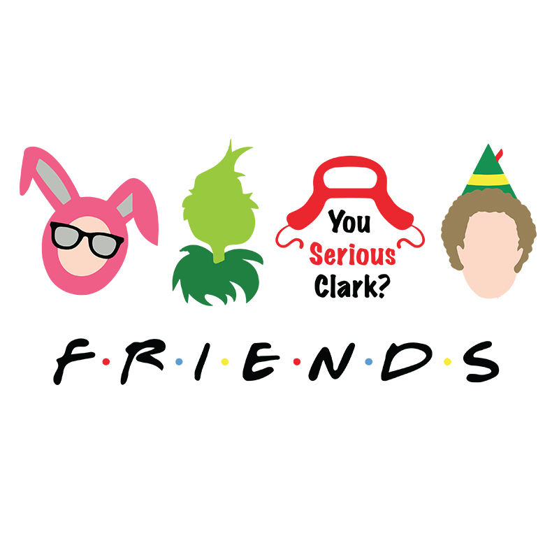 Christmas Friends Svg Christmas Movie Characters | Inspire Uplift