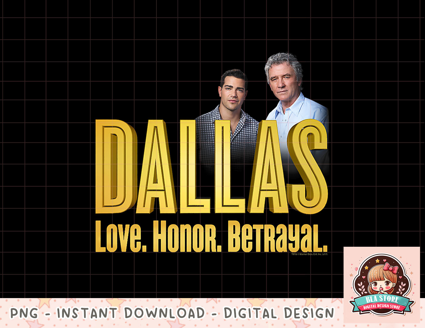 Dallas TV Series Logo png, instant download, digital print | Inspire Uplift
