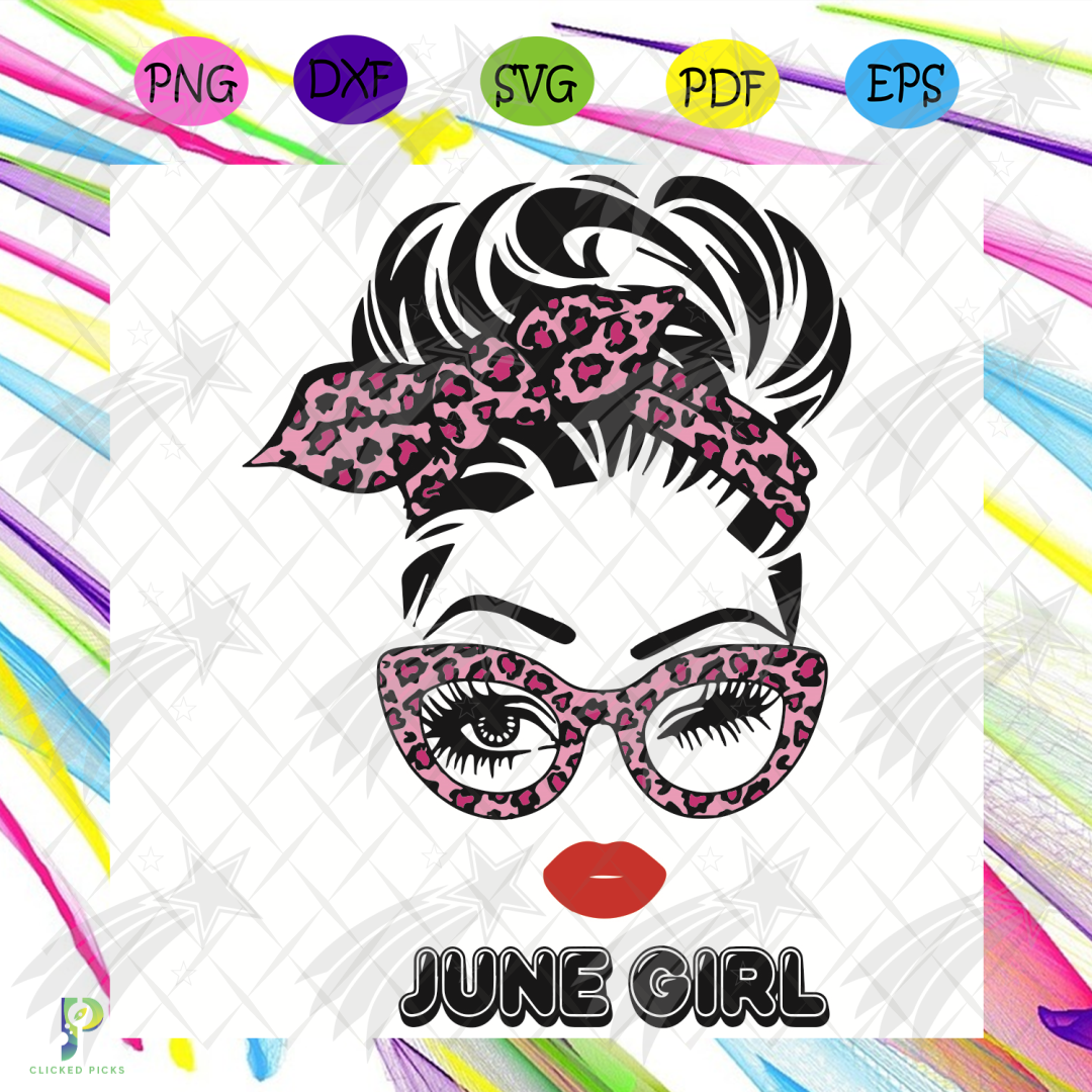 June Girl Svg, Birthday Svg, Born In June Svg, Gi - Inspire Uplift