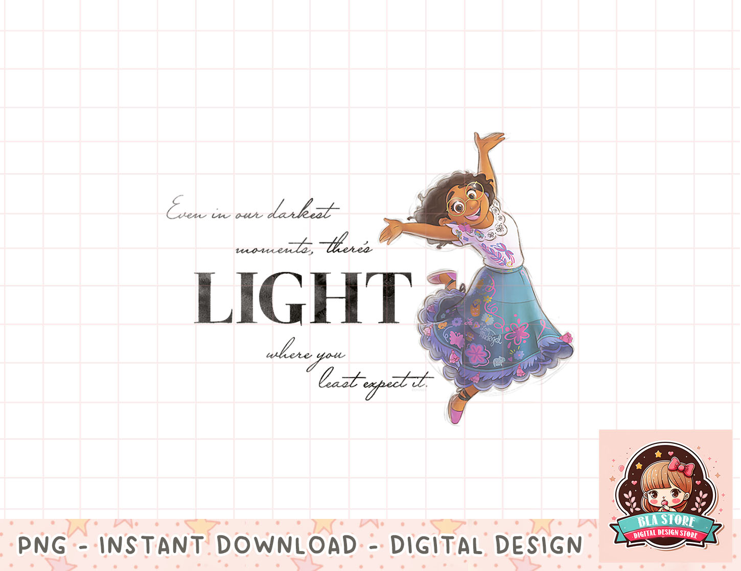 Disney 100 Anniversary Encanto Mirabel D100 Quote Light png, | Inspire ...
