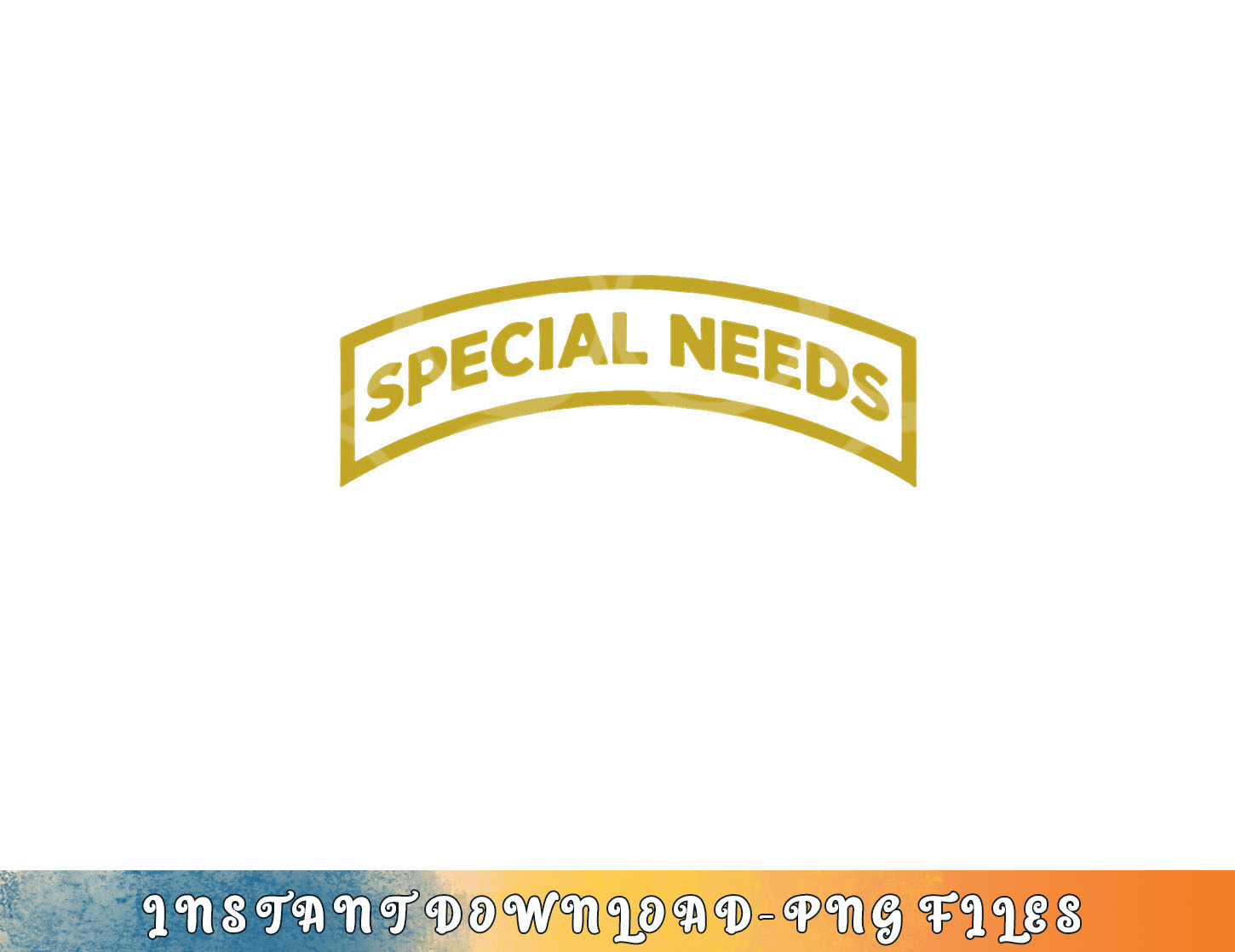 Special Needs png, digital download copy - Inspire Uplift