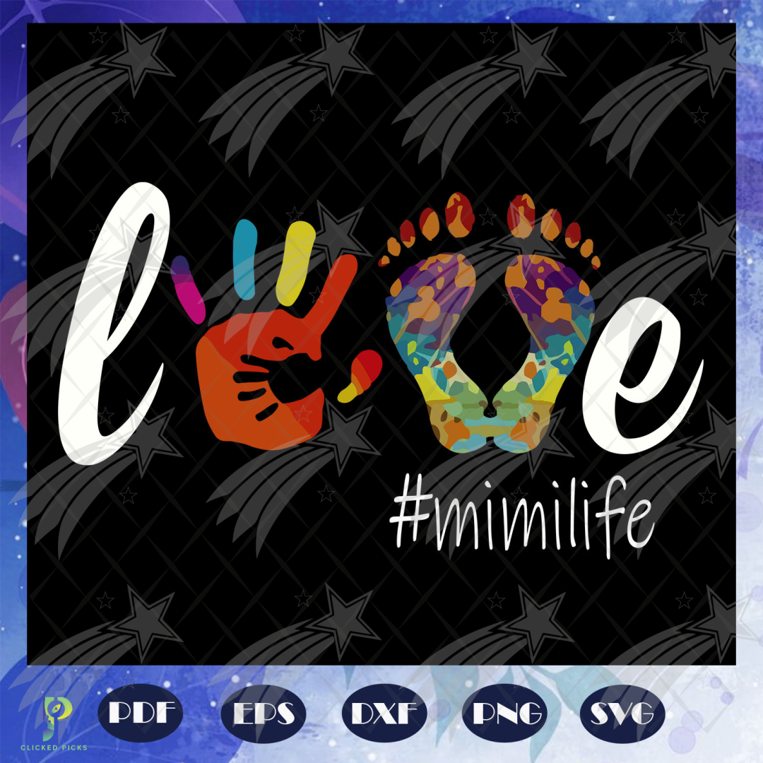 Love mimi life, mimi svg, mimi gift, mimi birthda | Inspire Uplift