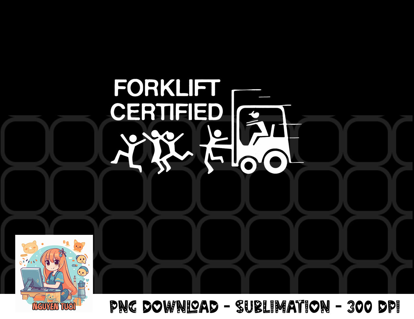 Funny Forklift Operator Forklift Certified Retro Vintage png - Inspire ...