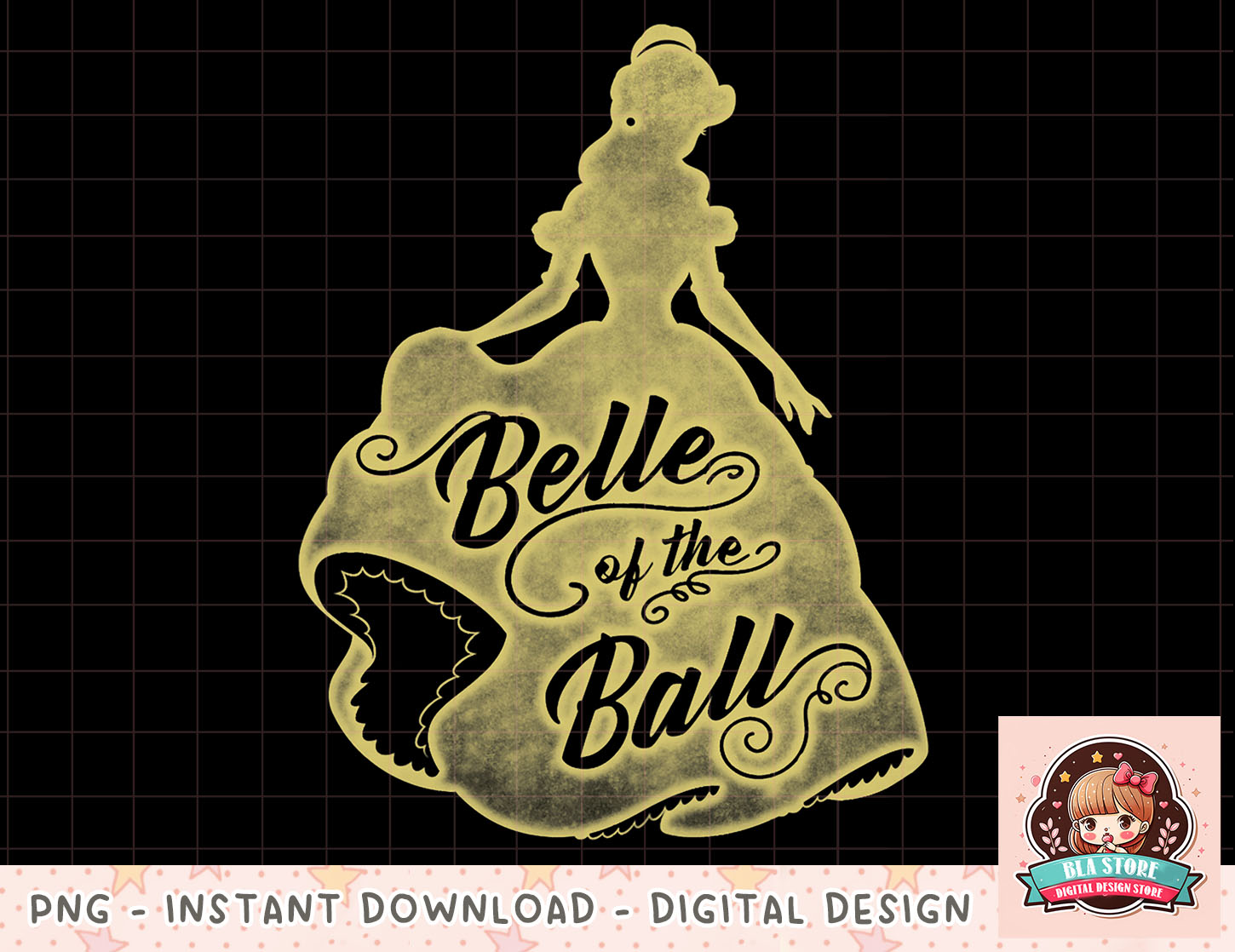Disney Beauty And The Beast Belle Of Ball Graphic png, insta | Inspire ...