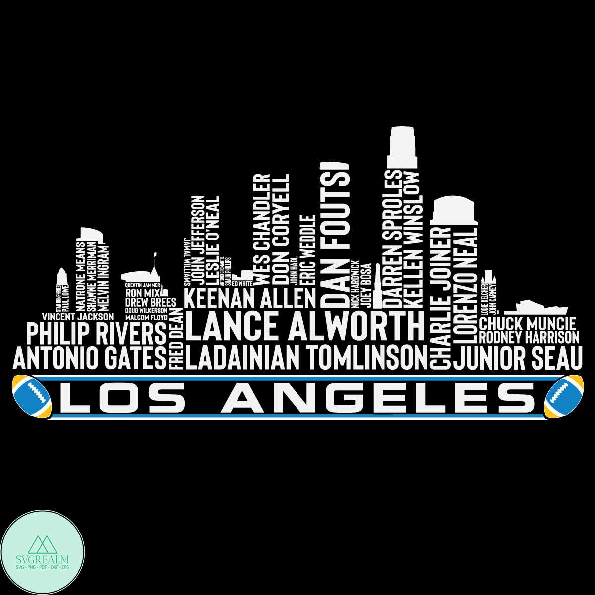 Los Angeles City Svg | Inspire Uplift