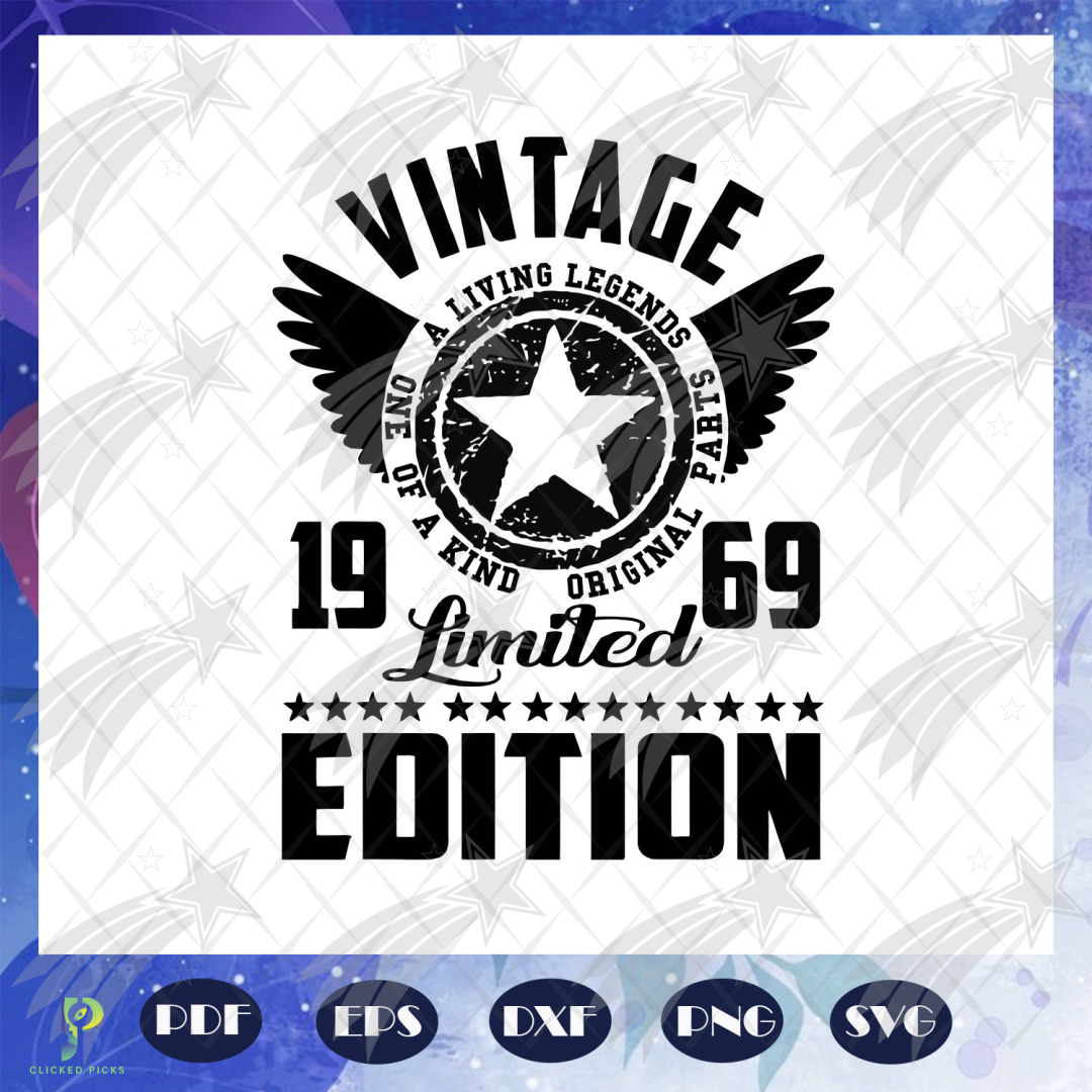 Vintage 1969 Svg, Born In 1969 Svg, 1969 Vintage - Inspire Uplift