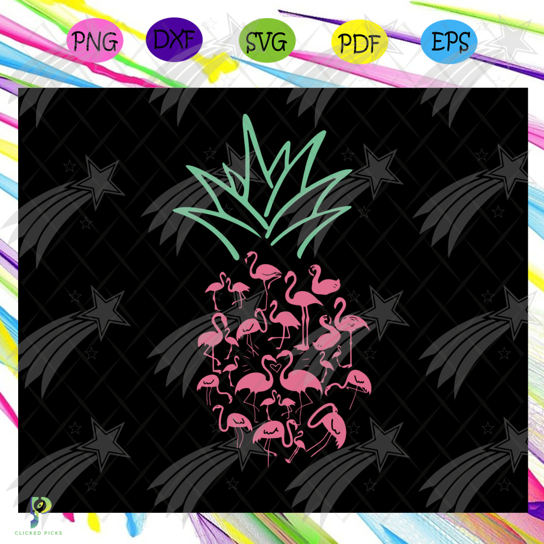 Pineapple flamingo svg, flamingo svg, flamingo pr | Inspire Uplift