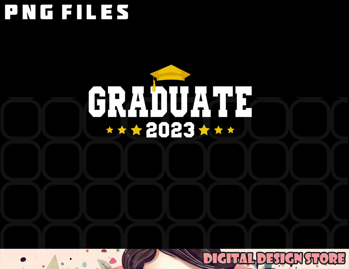 Graduate 2023 Class Of 2023 Senior Graduation png, digital d - Inspire ...