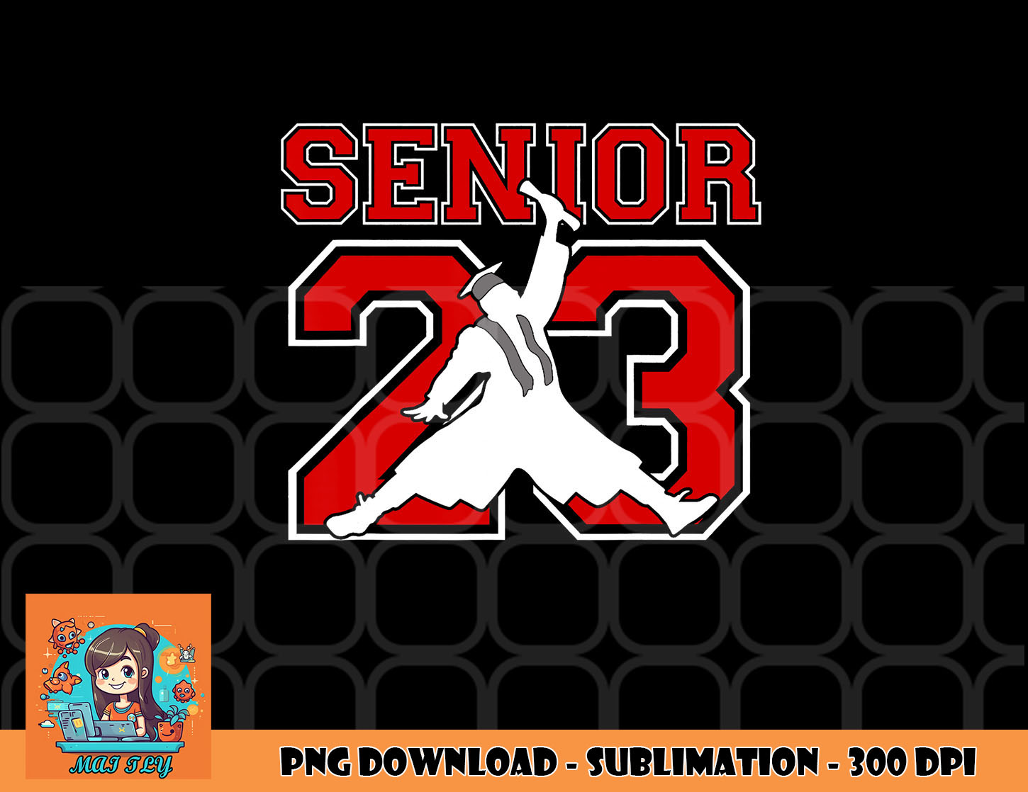 Graduation Class of 2023 Senior 23 png, digital download cop - Inspire ...