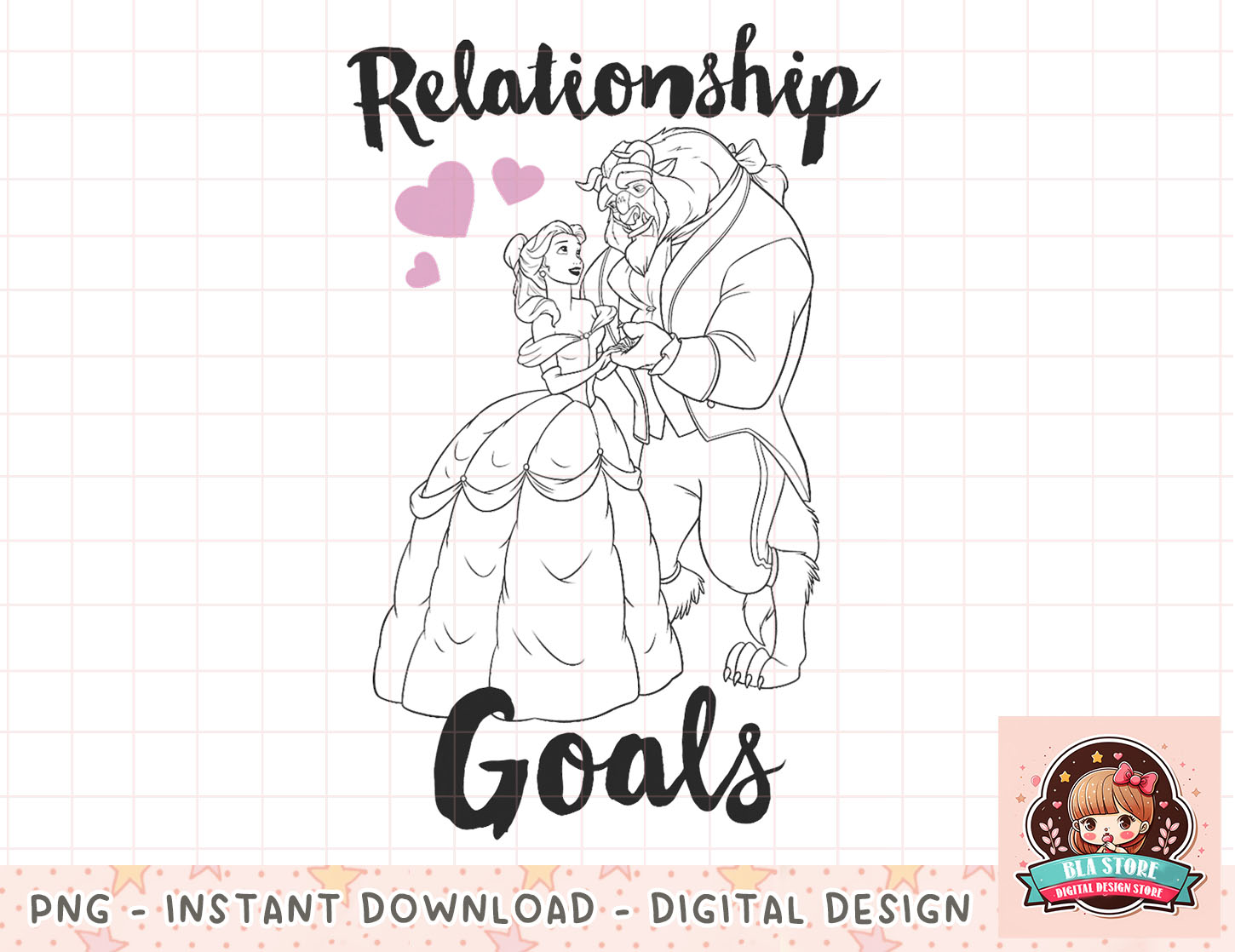 Disney Beauty And The Beast Relationship Goals png, instant | Inspire ...
