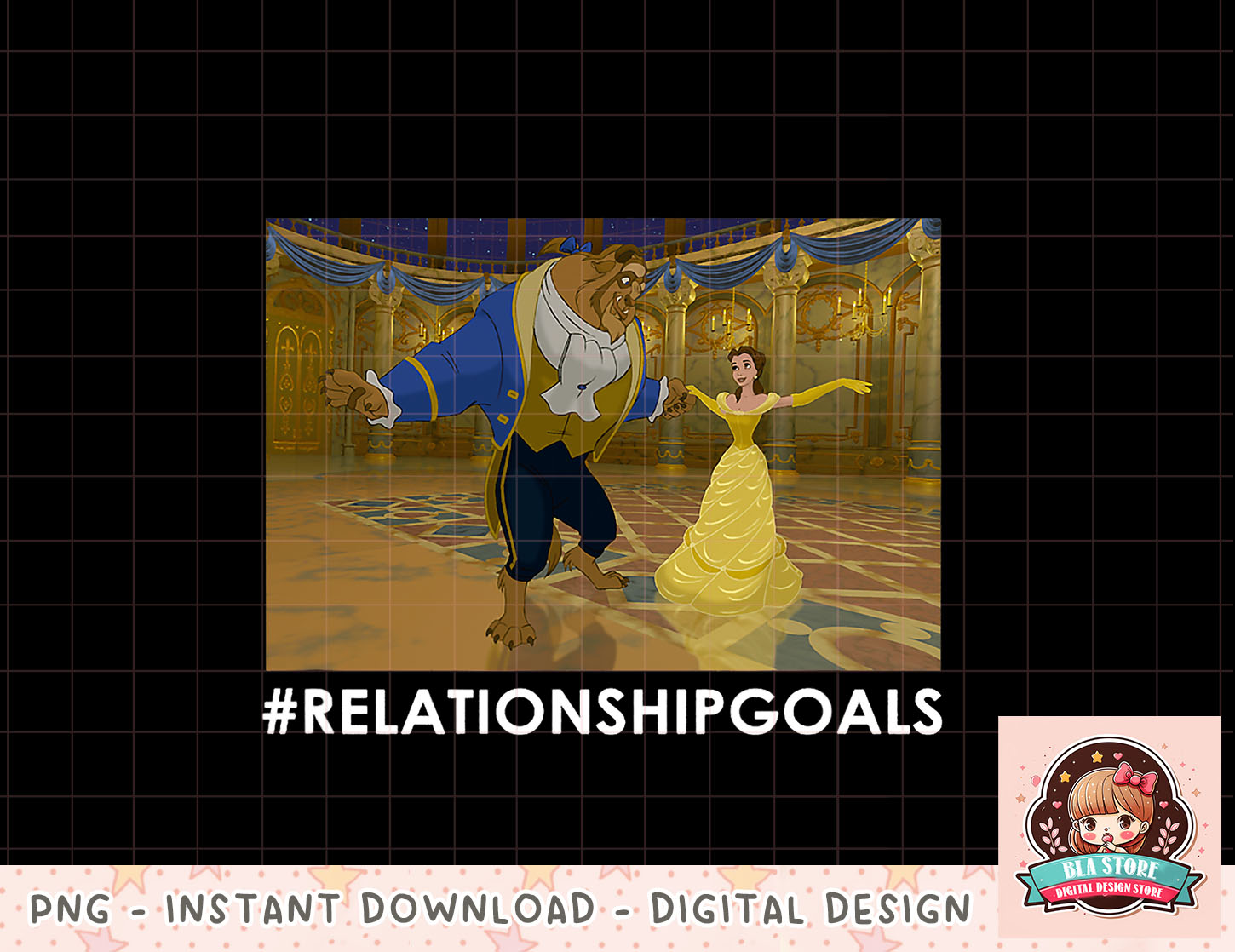 Disney Beauty and the Beast Relationship Goals png, instant | Inspire ...