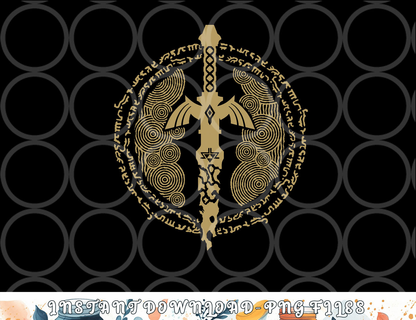 The Legend of Zelda Tears Of The Kingdom Master Sword Logo p | Inspire ...