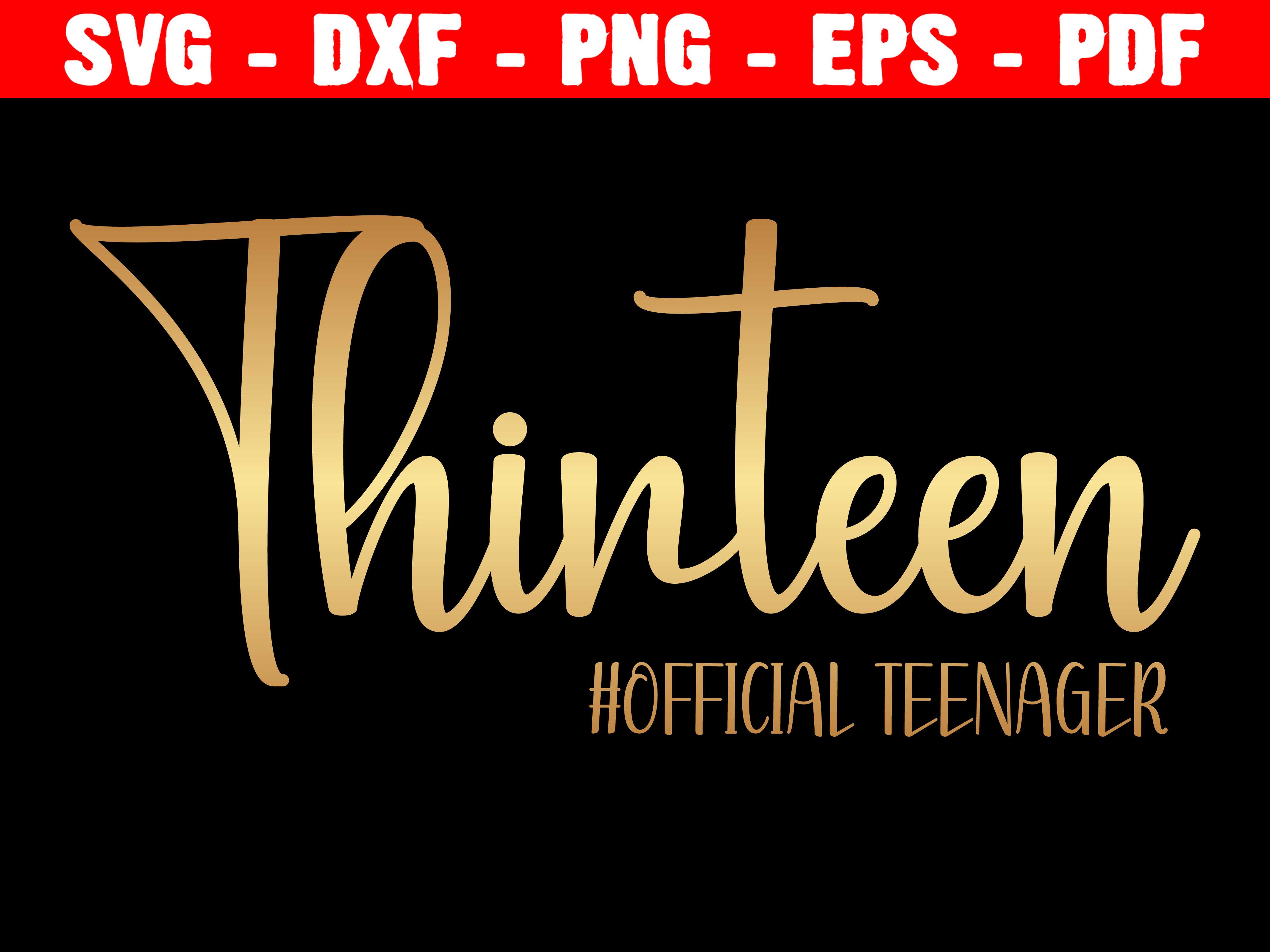 Thirteen Retro Svg, 13th Birthday Svg, Official Teenager Png | Inspire ...