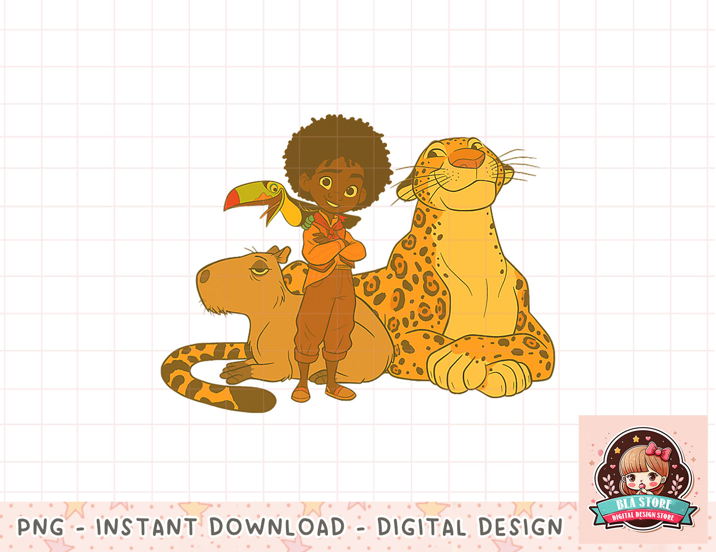 Disney Encanto Antonio Group Shot Animals Poster png, instan | Inspire ...
