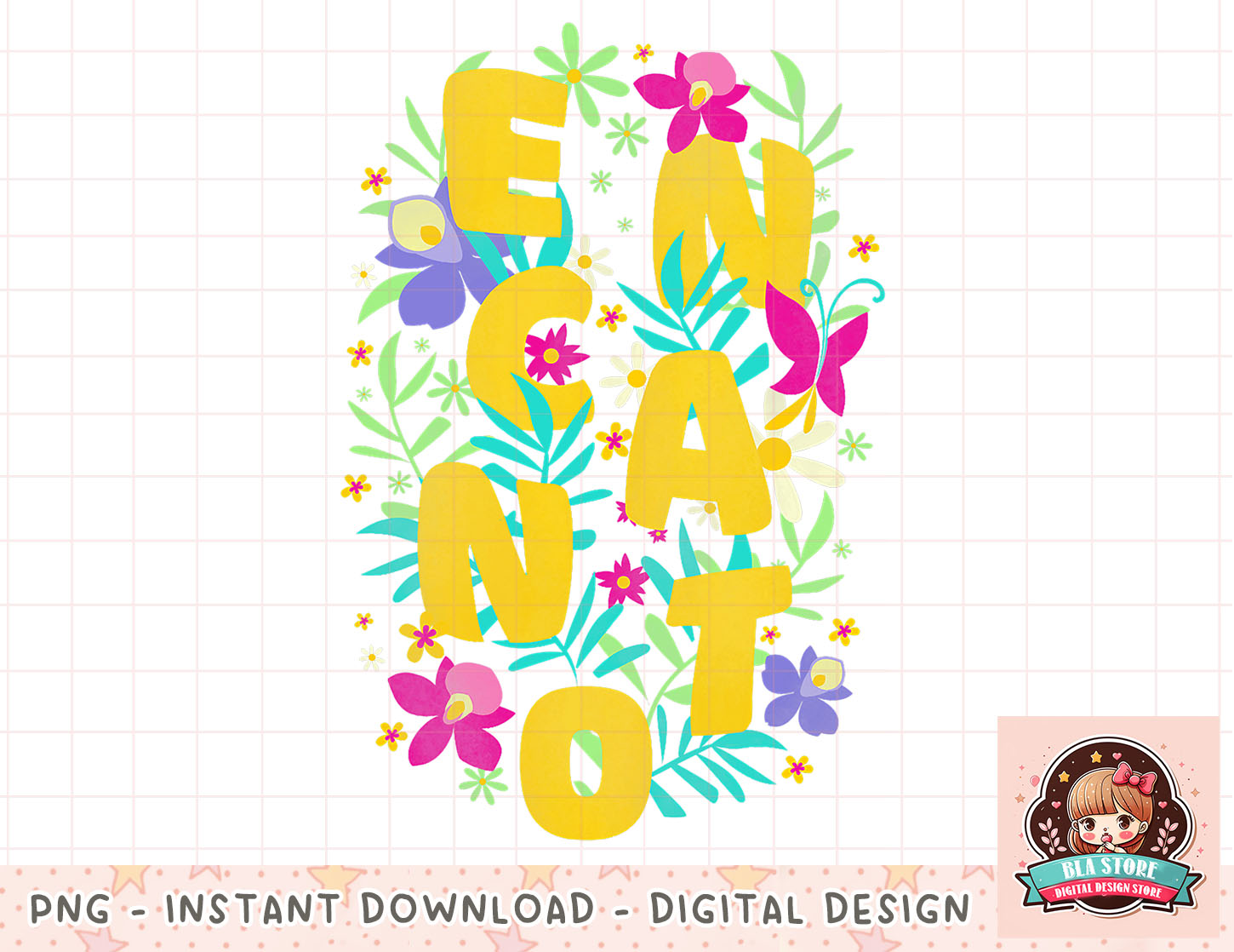 Disney Encanto Flower Arrangement Logo png, instant download | Inspire ...