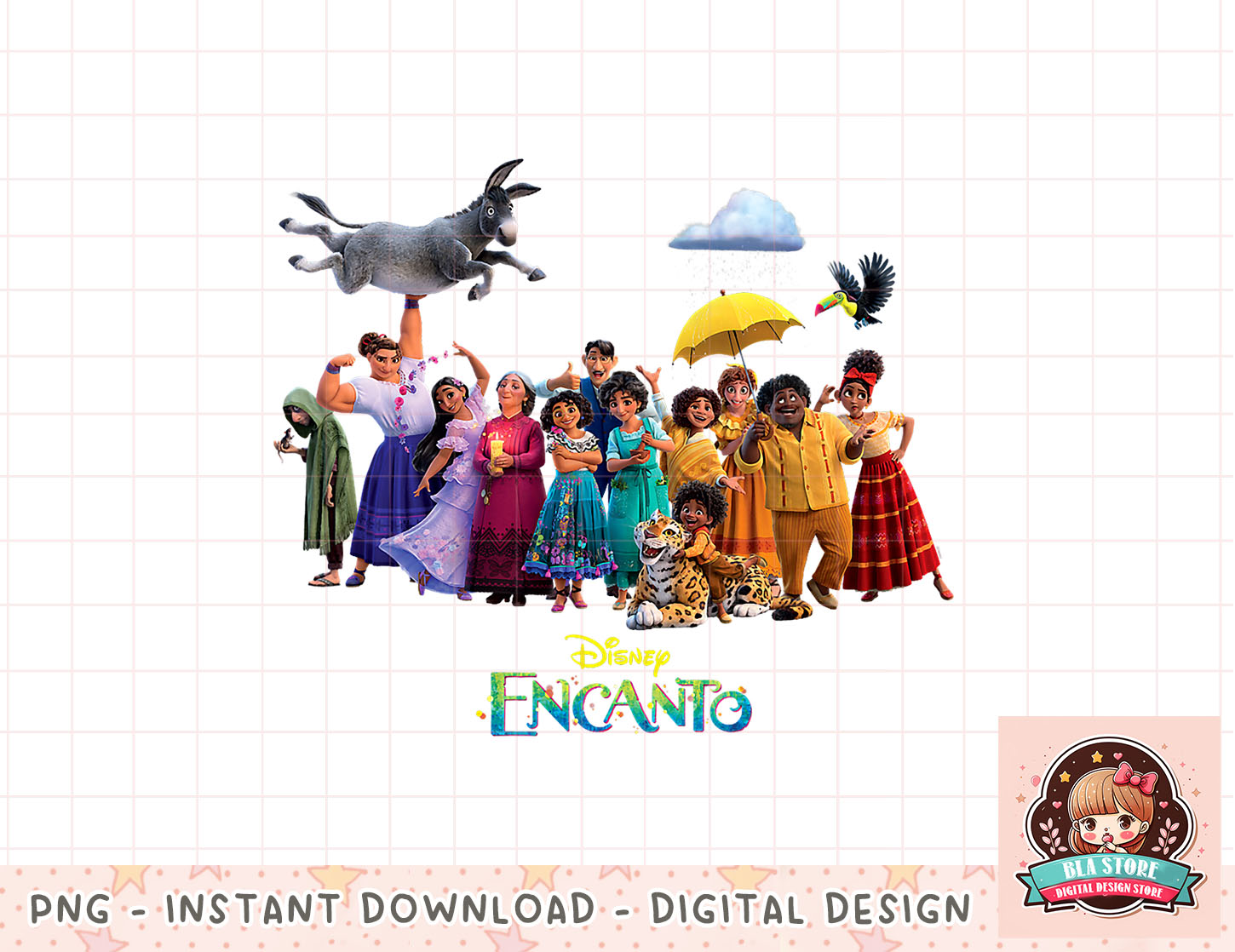 Disney Encanto Madrigal Magical Family Portrait png, instant - Inspire ...