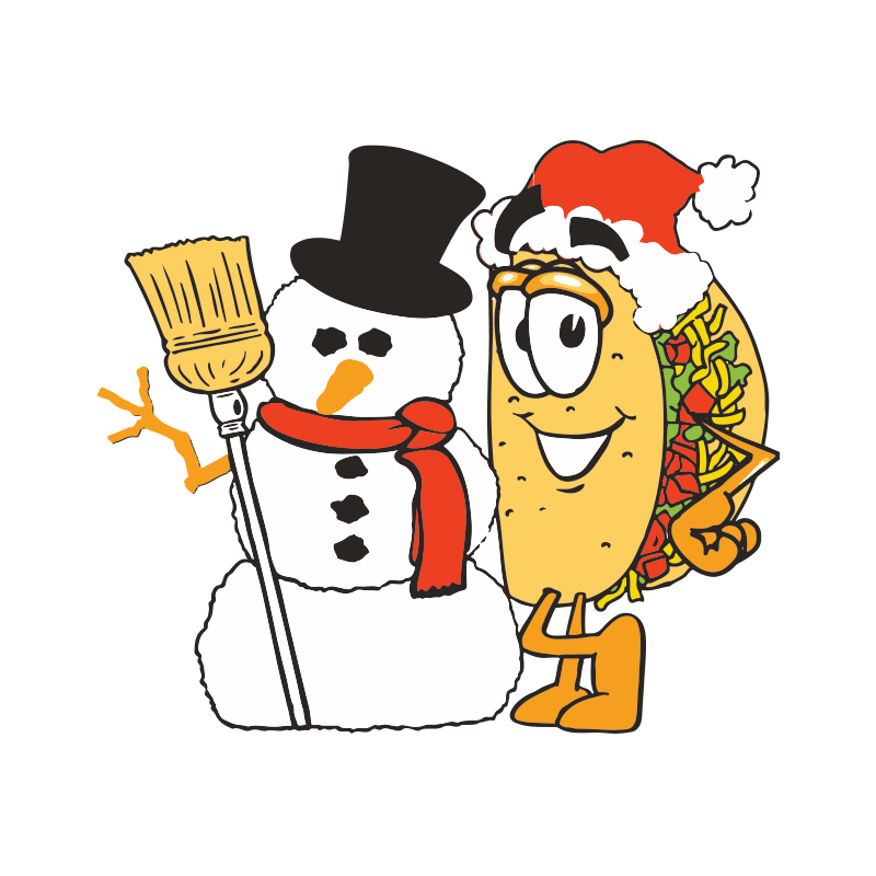 Smiling Taco Mascot Cartoon Christmas Svg, Christmas Svg Fil | Inspire ...