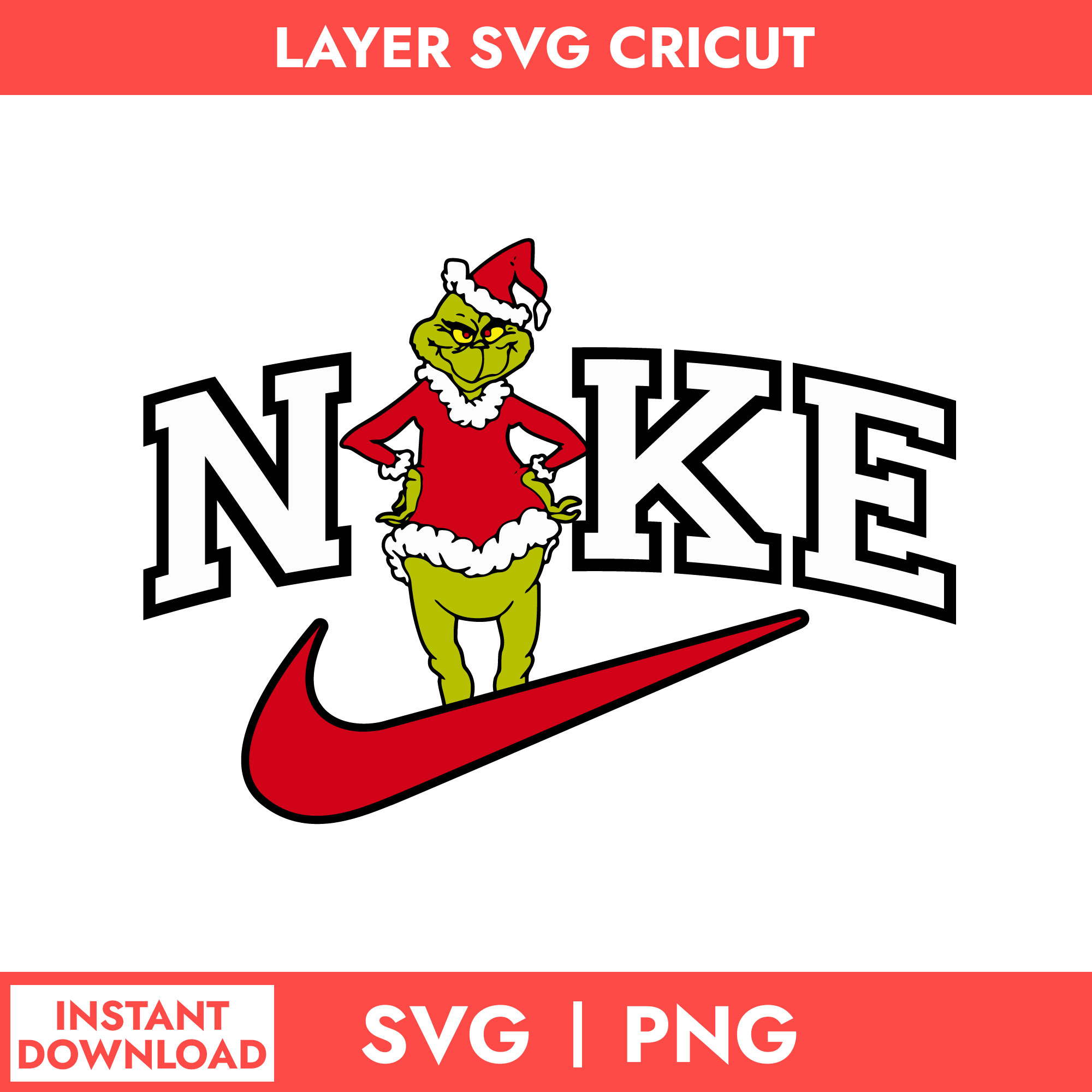 Nike Grinchmas Svg, Nike Logo Svg, Grinch Christmas Svg, Nik | Inspire ...