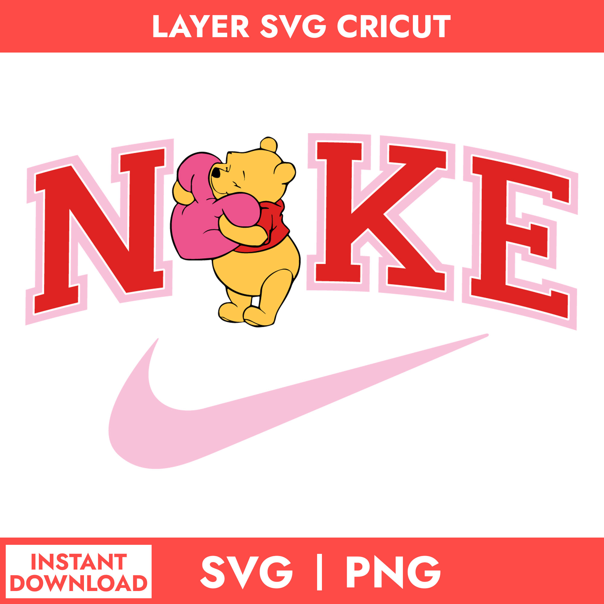 Pooh Beer Nike Svg, Nike Logo Svg, Pooh Beer Svg, Disney Nik | Inspire ...