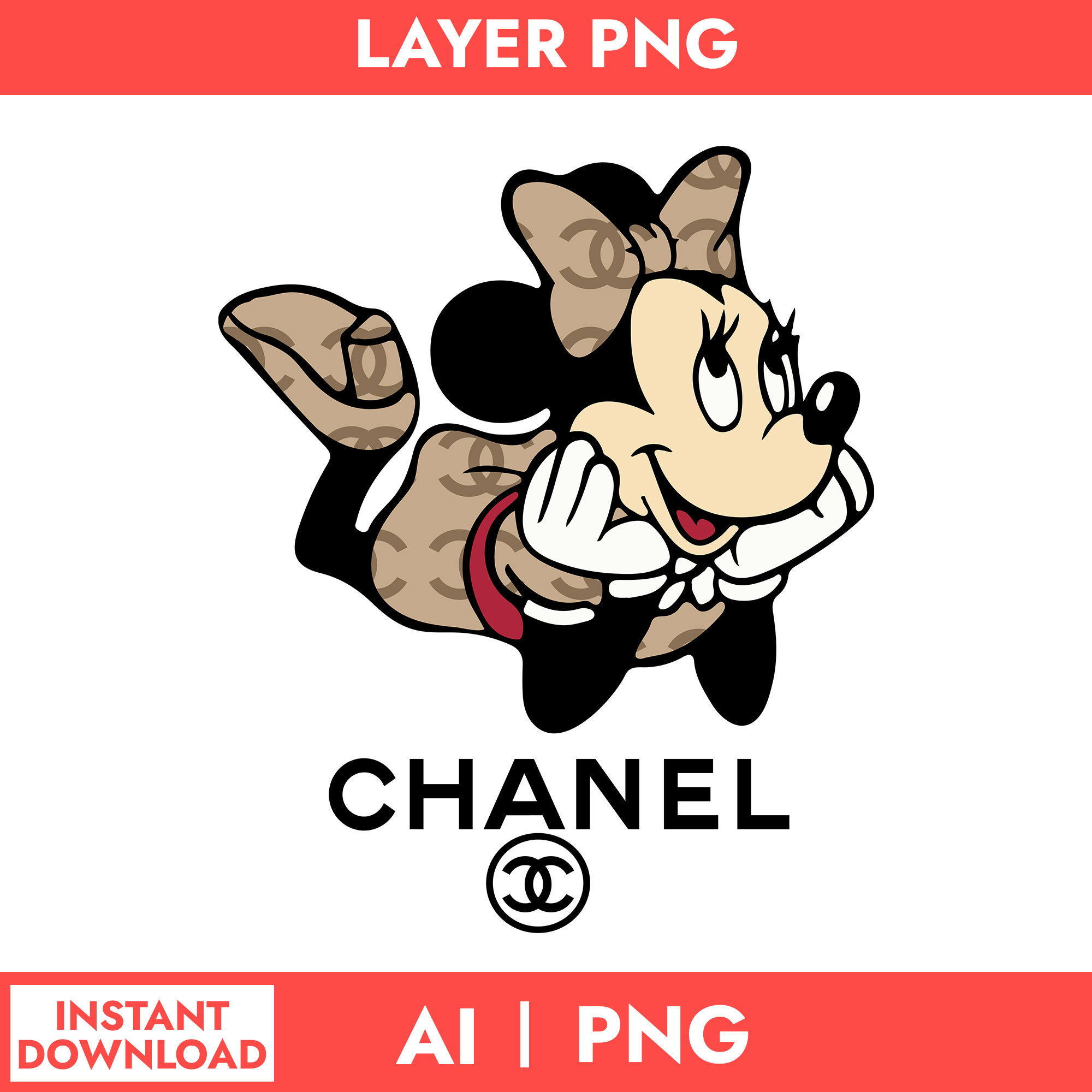 Minnie Mouse Chanel Png, Chanel Logo Png, Minnie Png, Chanel - Inspire ...