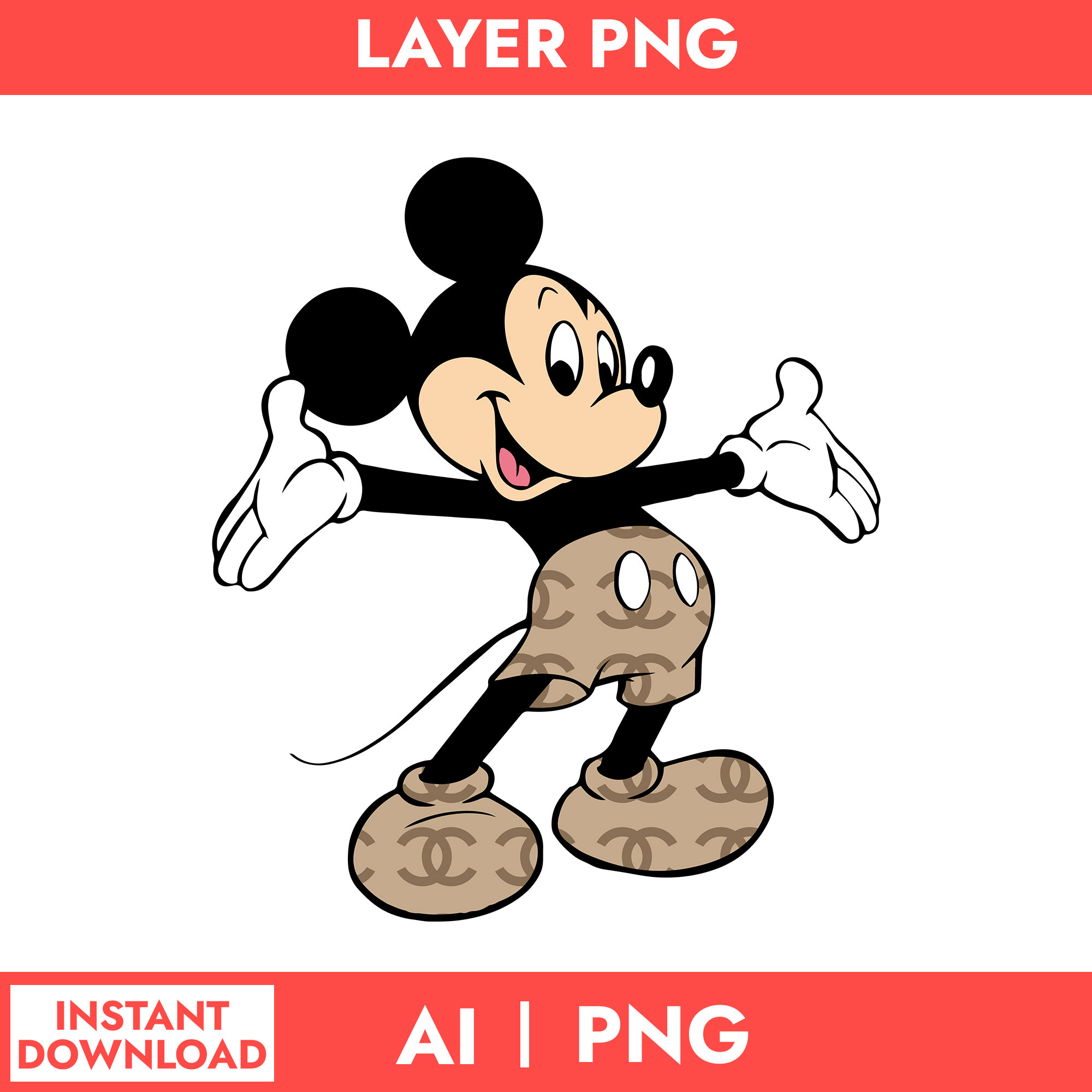 Chanel Mickey Png, Chanel Brand Logo Png, Mickey Mouse Png, - Inspire ...
