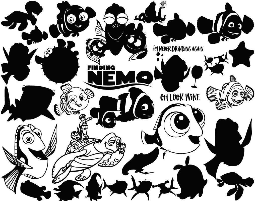 disney nemo svg, Finding Nemo svg, Finding Nemo png, dxf - Inspire Uplift