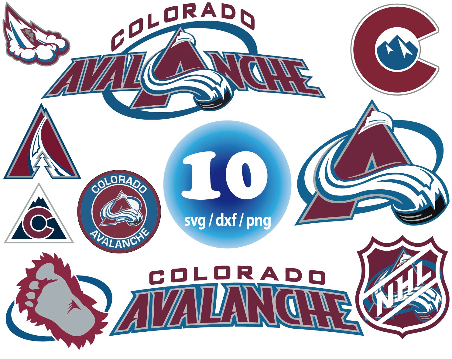 Colorado Avalanche svg, NHL team svg, Colorado Avalanche png - Inspire ...