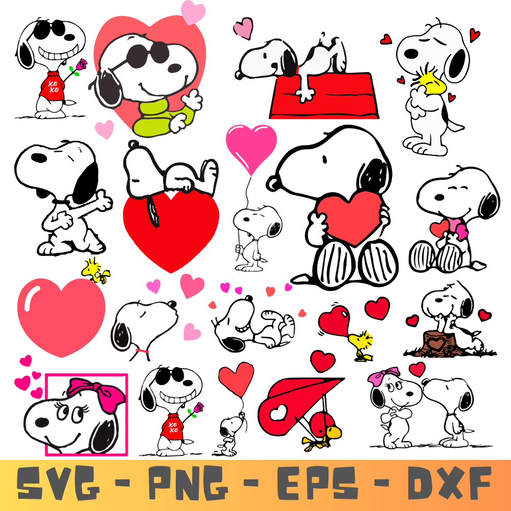 Snoopy Peanuts Bundle Svg - Snoopy Peanuts PNG - SVG - EPS - | Inspire ...