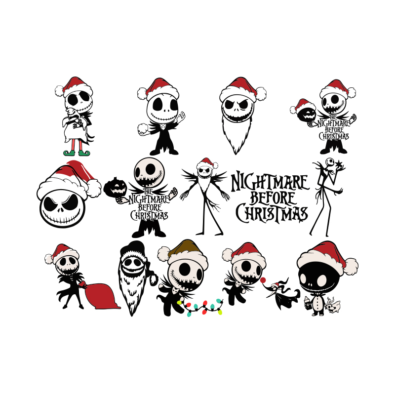 Jack Skellington Christmas Svg, Svg Christmas, Svg For Cricu | Inspire ...