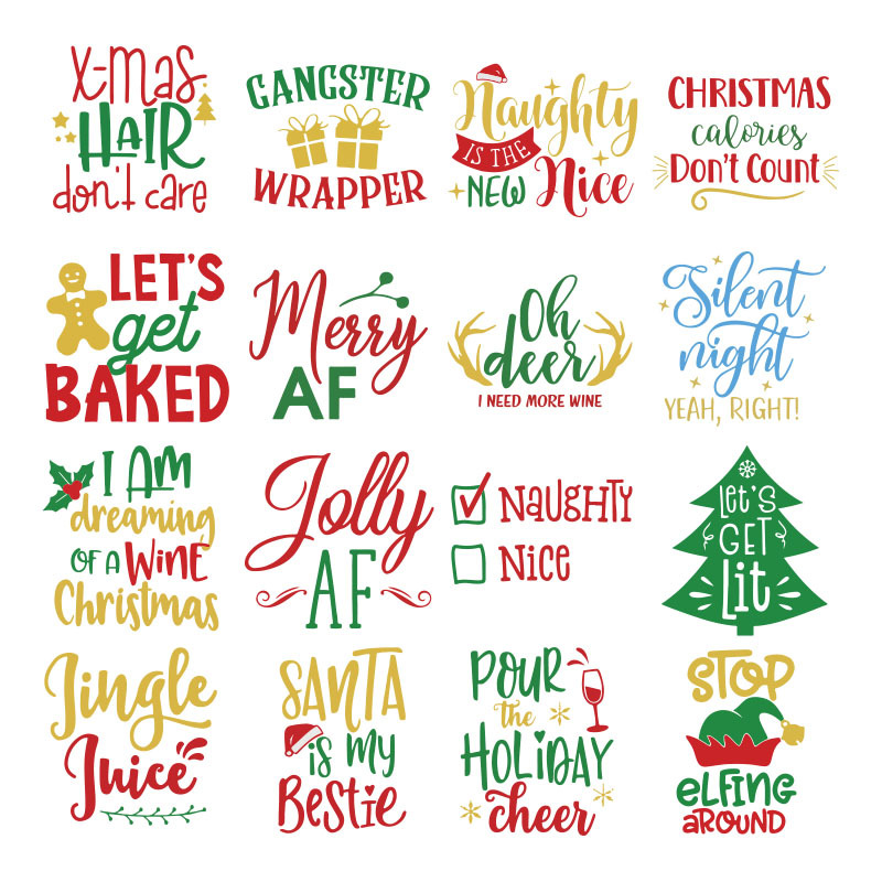 Christmas Svg Bundle, Funny Christmas Quotes Svg, Christmas | Inspire ...