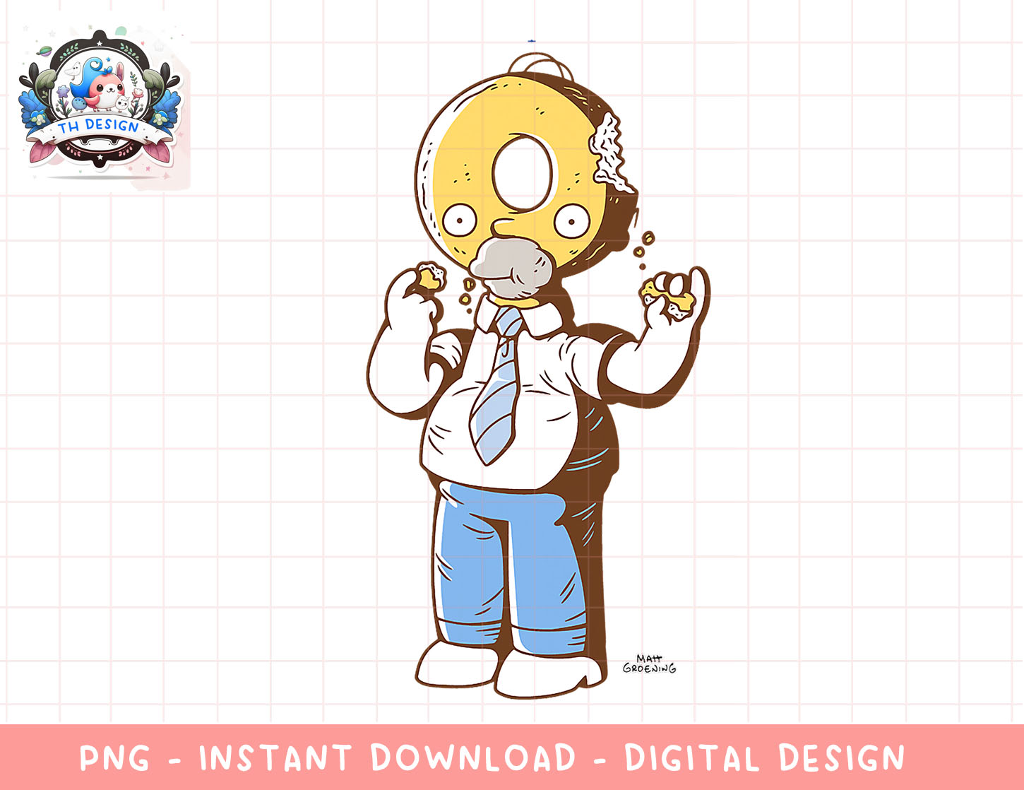 The Simpsons Treehouse of Horror Homer Simpson Donut Head pn - Inspire ...