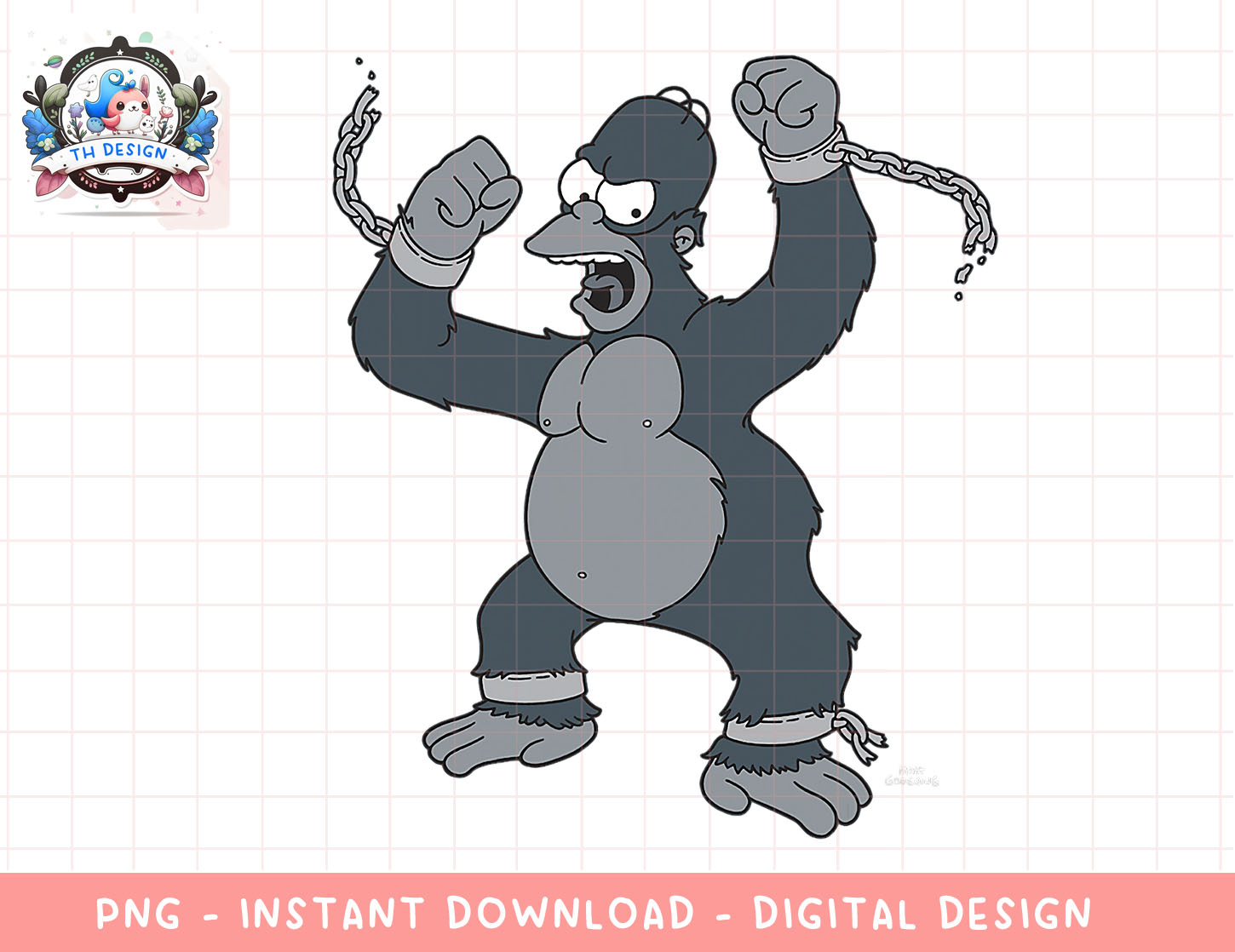 The Simpsons Treehouse Of Horror King Kong Homer V-2 png, su | Inspire ...