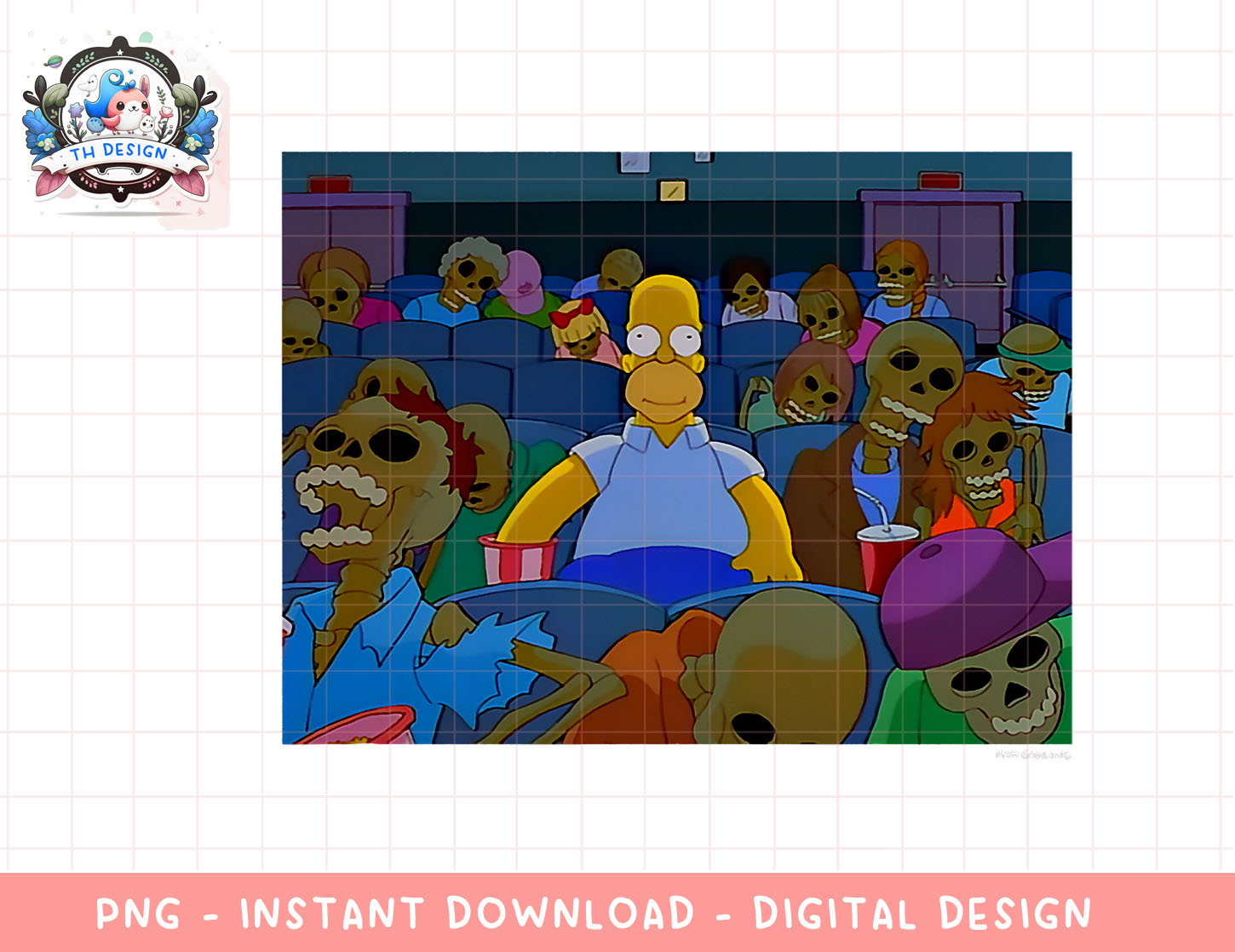 The Simpsons Treehouse Of Horror Skeleton Theater Homer V-2 | Inspire ...