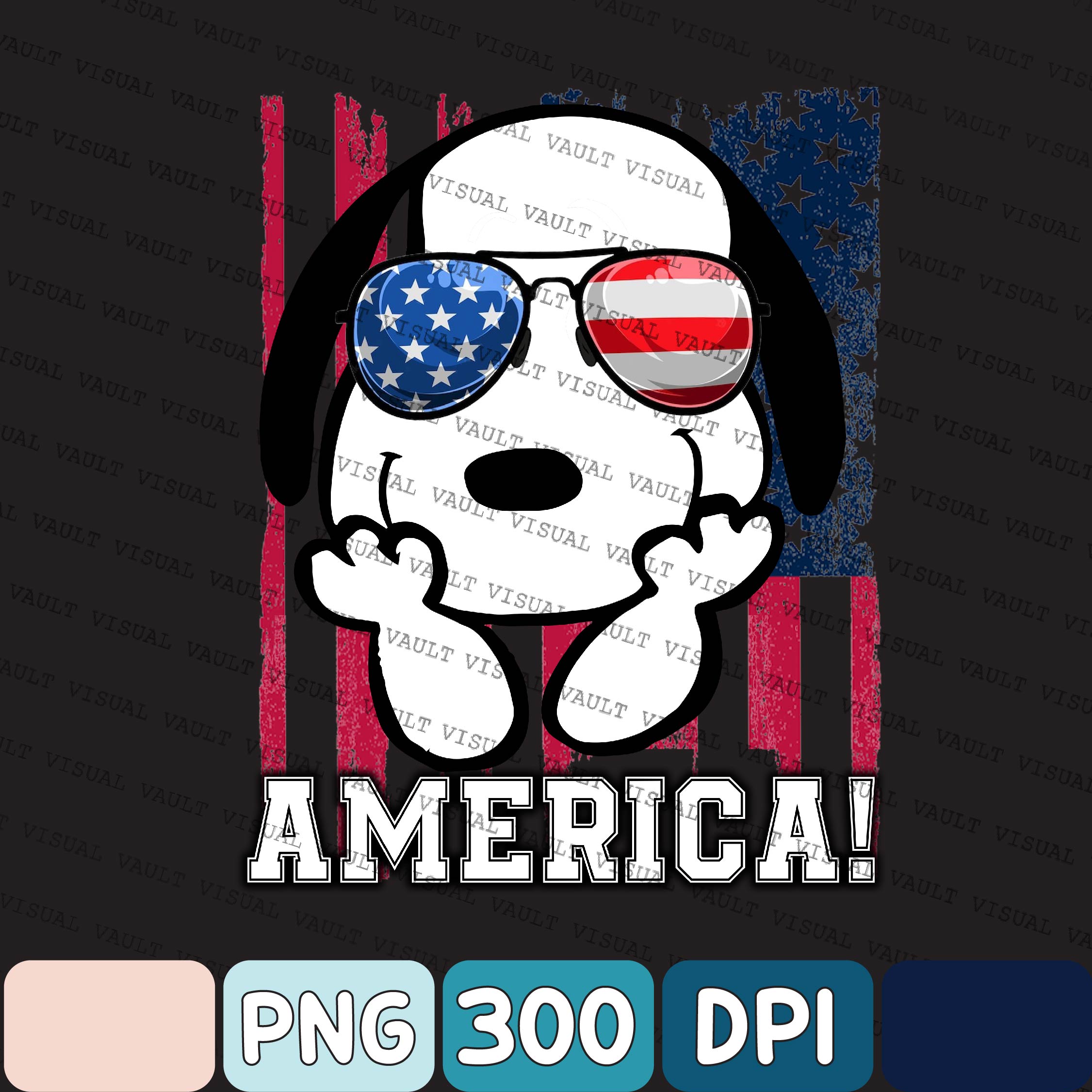 America Snoopy Png, Happy Independence Day 2023 Png, 4th Of | Inspire ...