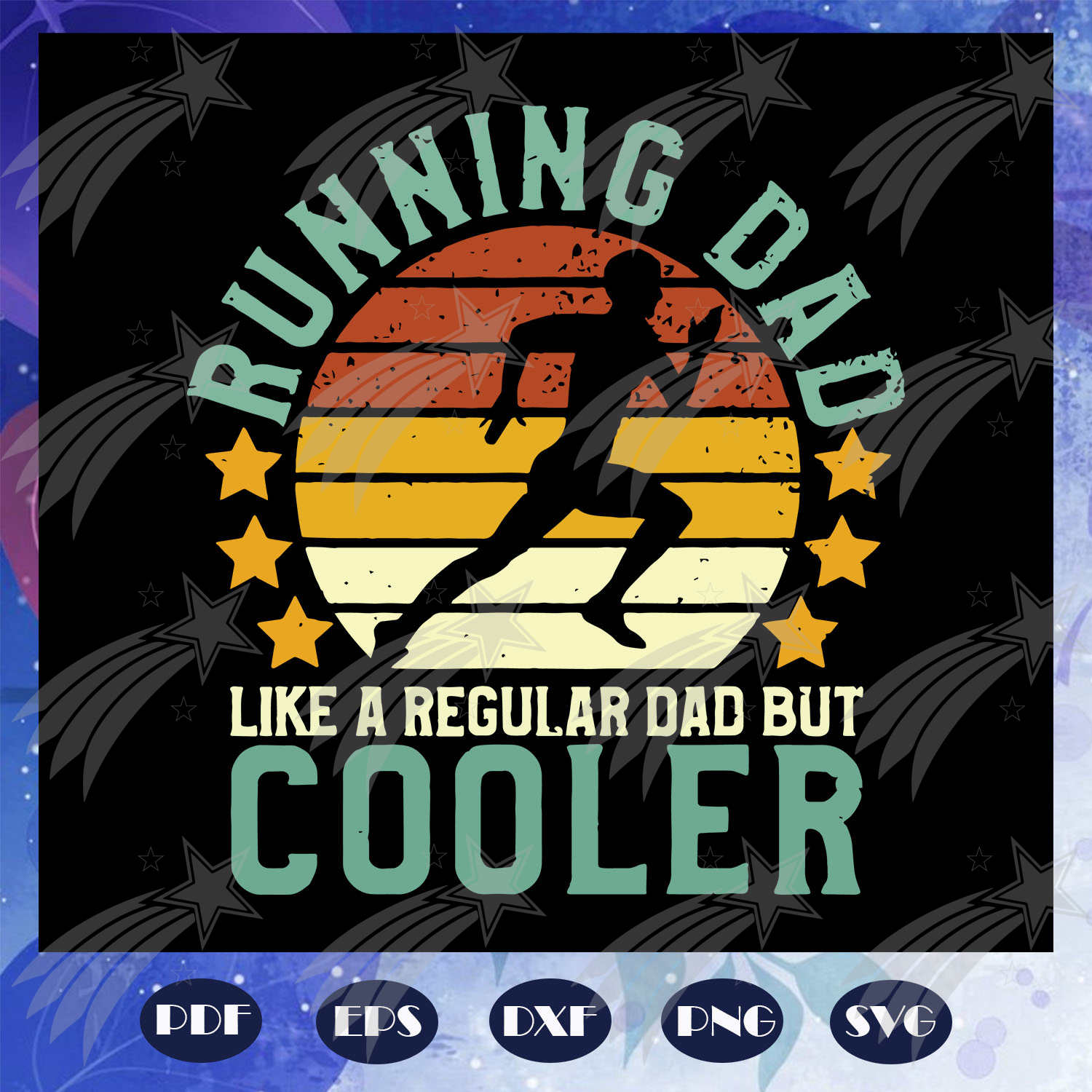Running dad like a regular dad but cooler svg, running dad s | Inspire ...
