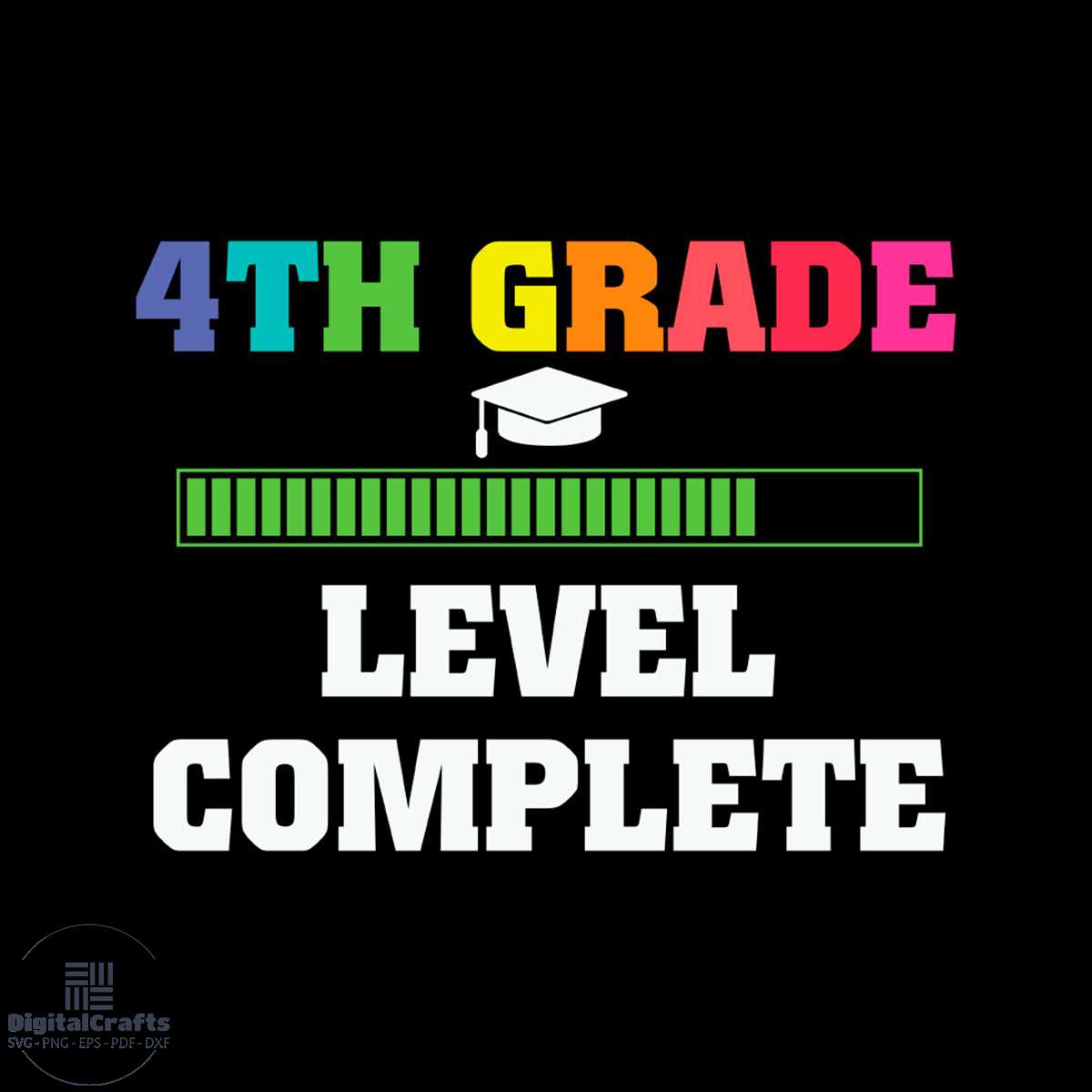 4th grade level complete SVG PNG, 4th grade PNG, Graduation | Inspire ...
