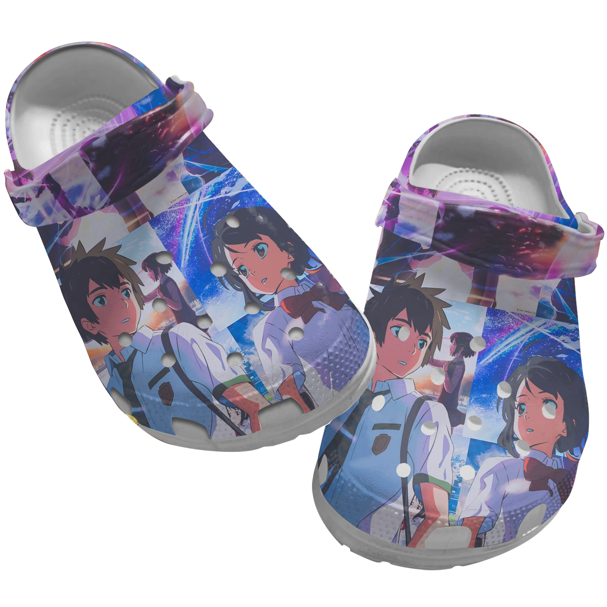 Your Name Clog Shoes Unisex, Anime Crocs, Anime Clog Shoes, - Inspire ...