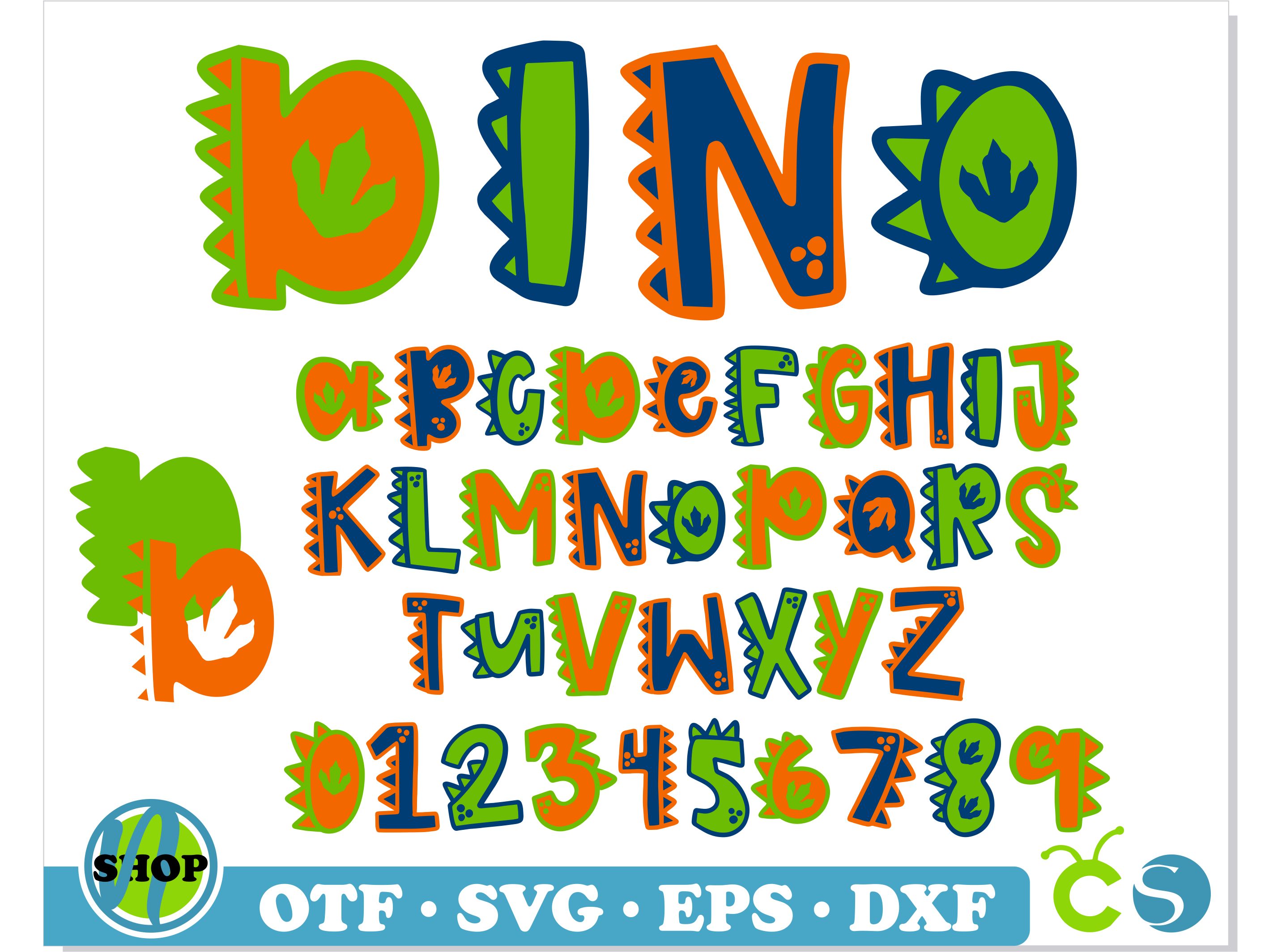 Dinosaur Font SVG Layered, Dinosaur Font svg, Dinosaur lette | Inspire ...