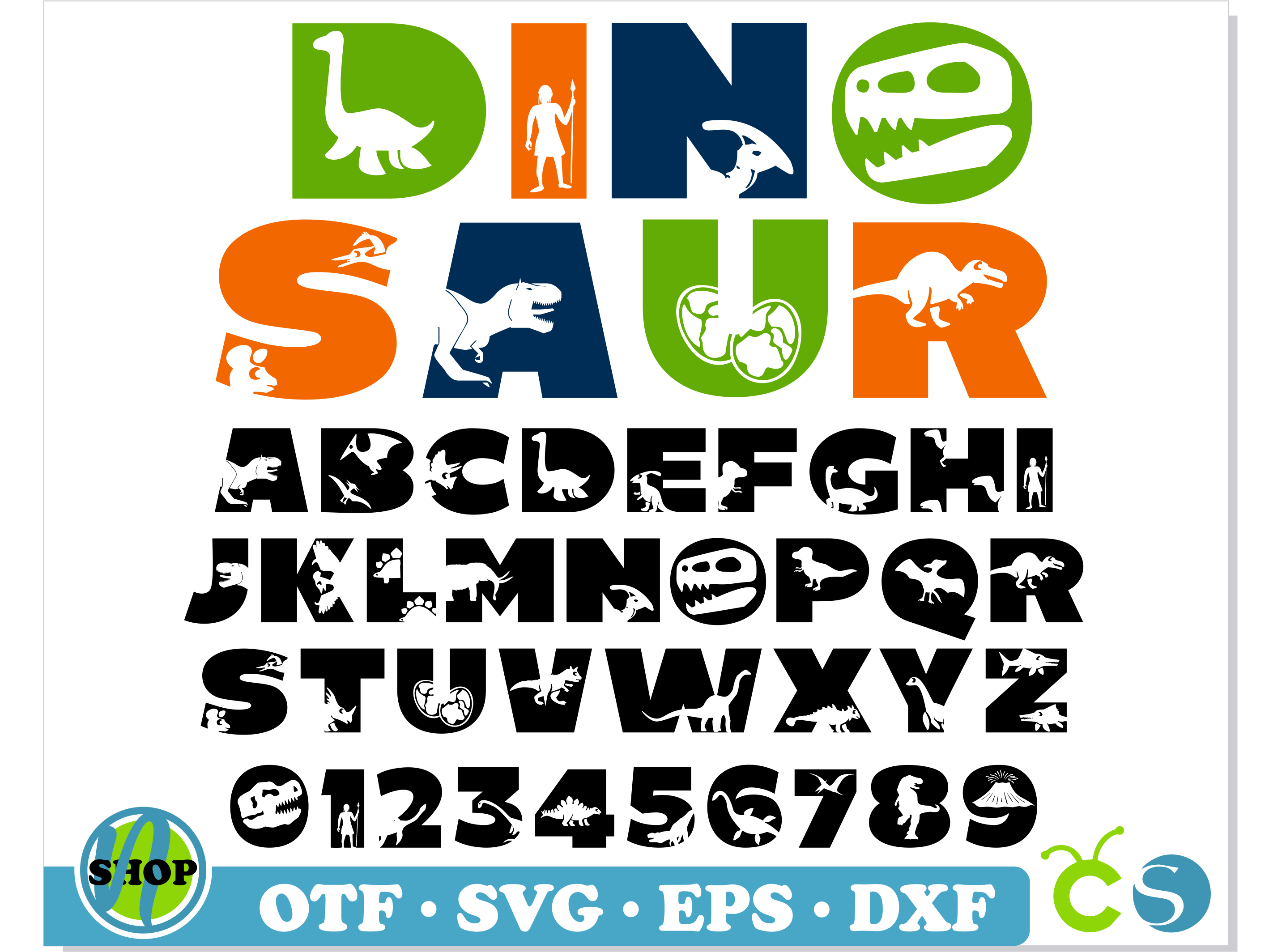 Dinosaur Font, Dinosaur Font svg Cricut, Dinosaur Font otf, | Inspire ...