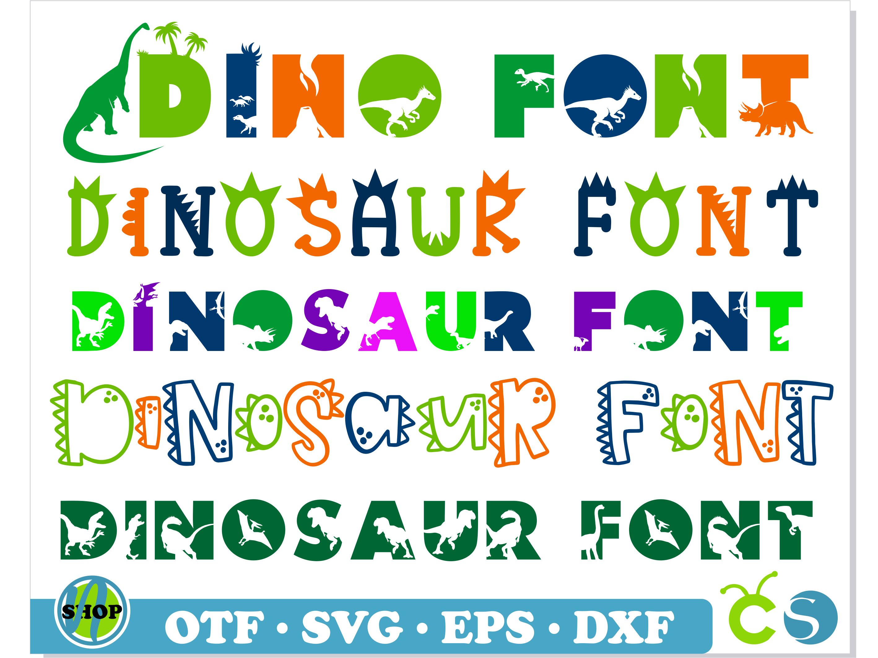 Dinosaur Font Bundle | Dinosaur Font SVG Cricut, Dinosaur Fo | Inspire Uplift