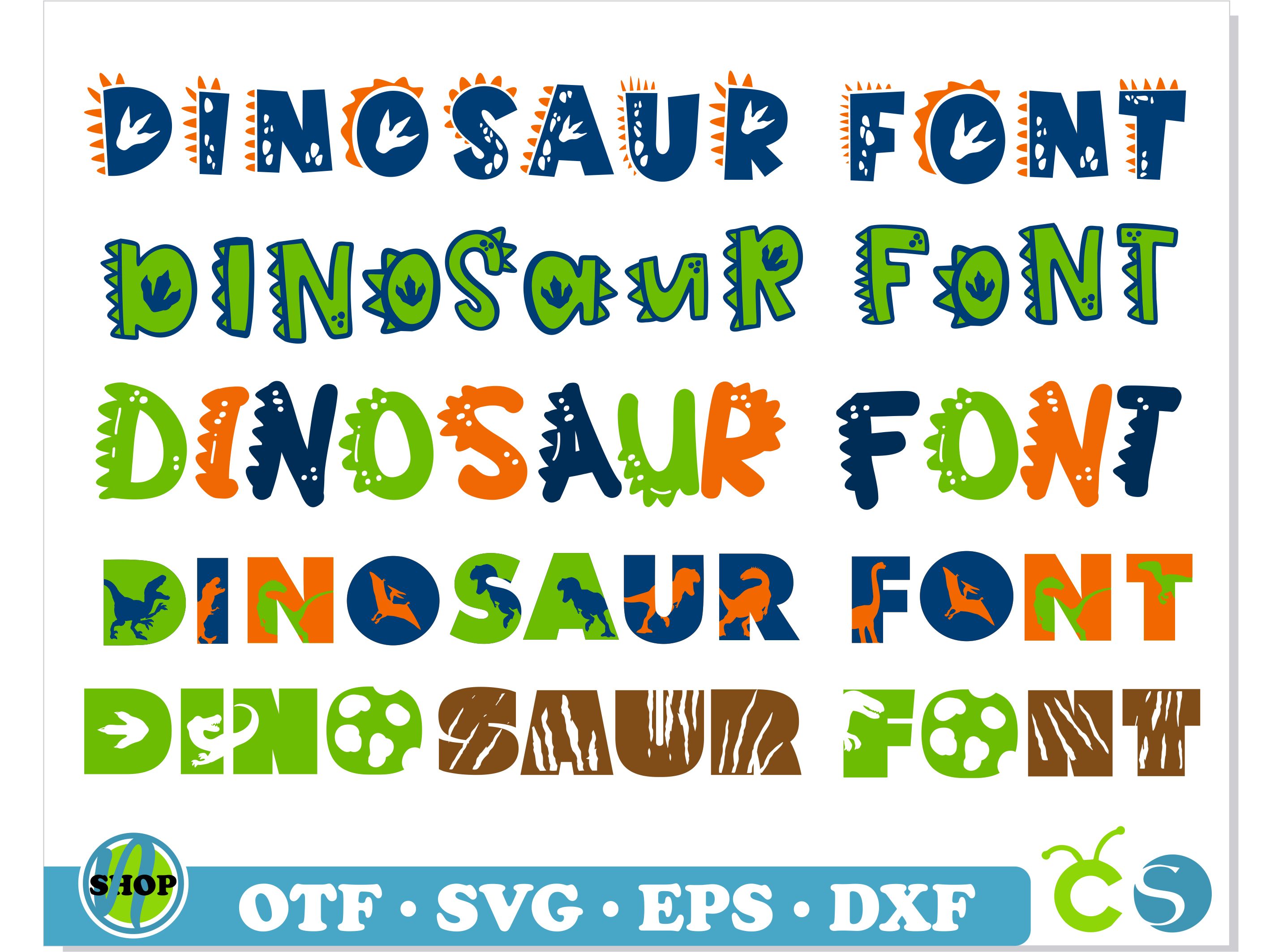 Dinosaur Font Bundle | Dinosaur Font SVG Cricut, Dinosaur Fo | Inspire ...