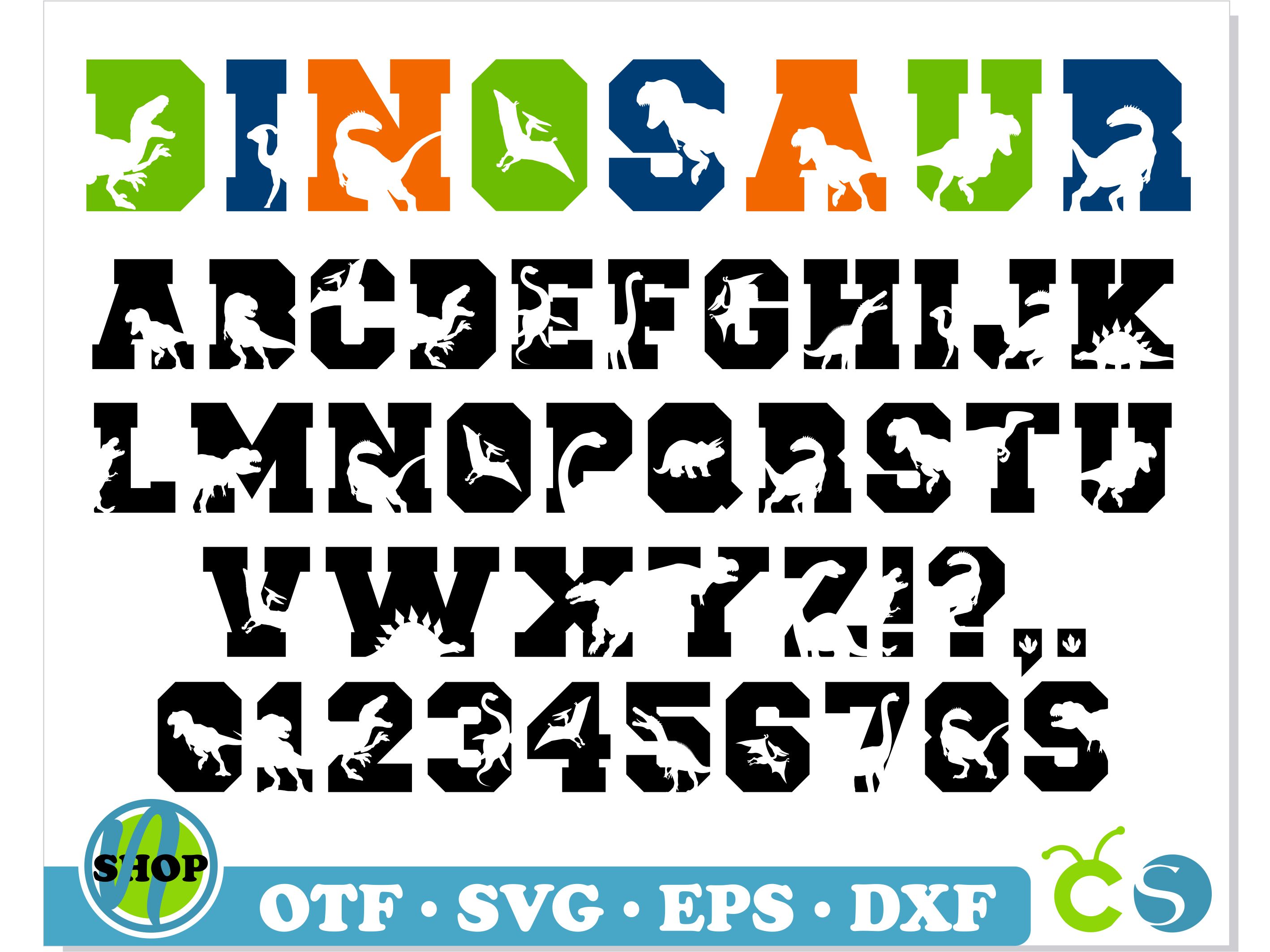Dinosaur Font SVG Cricut, Dinosaur Font otf, Dinosaur letter | Inspire ...