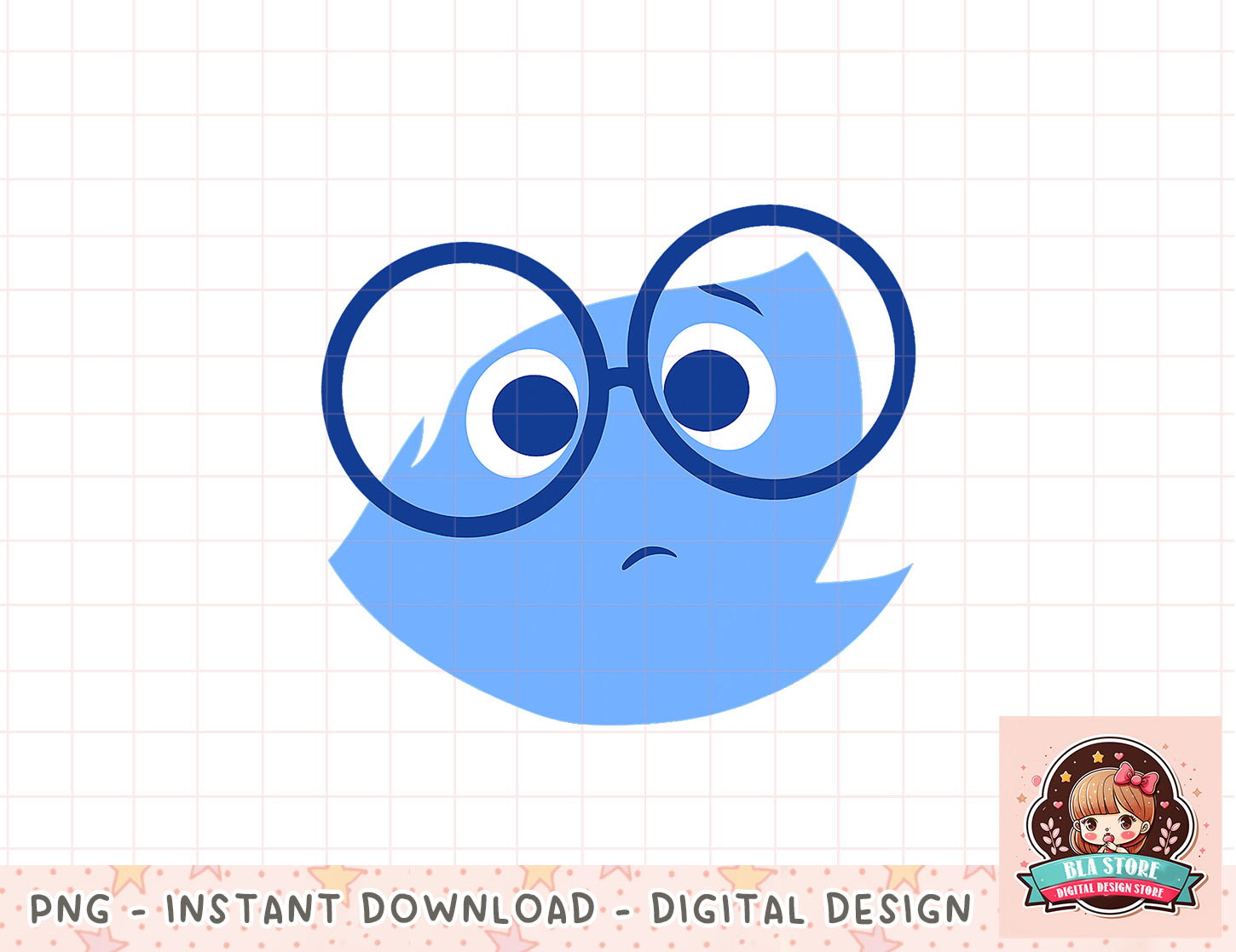 Disney Pixar Inside Out Sad Face Halloween T-Shirt copy | Inspire Uplift