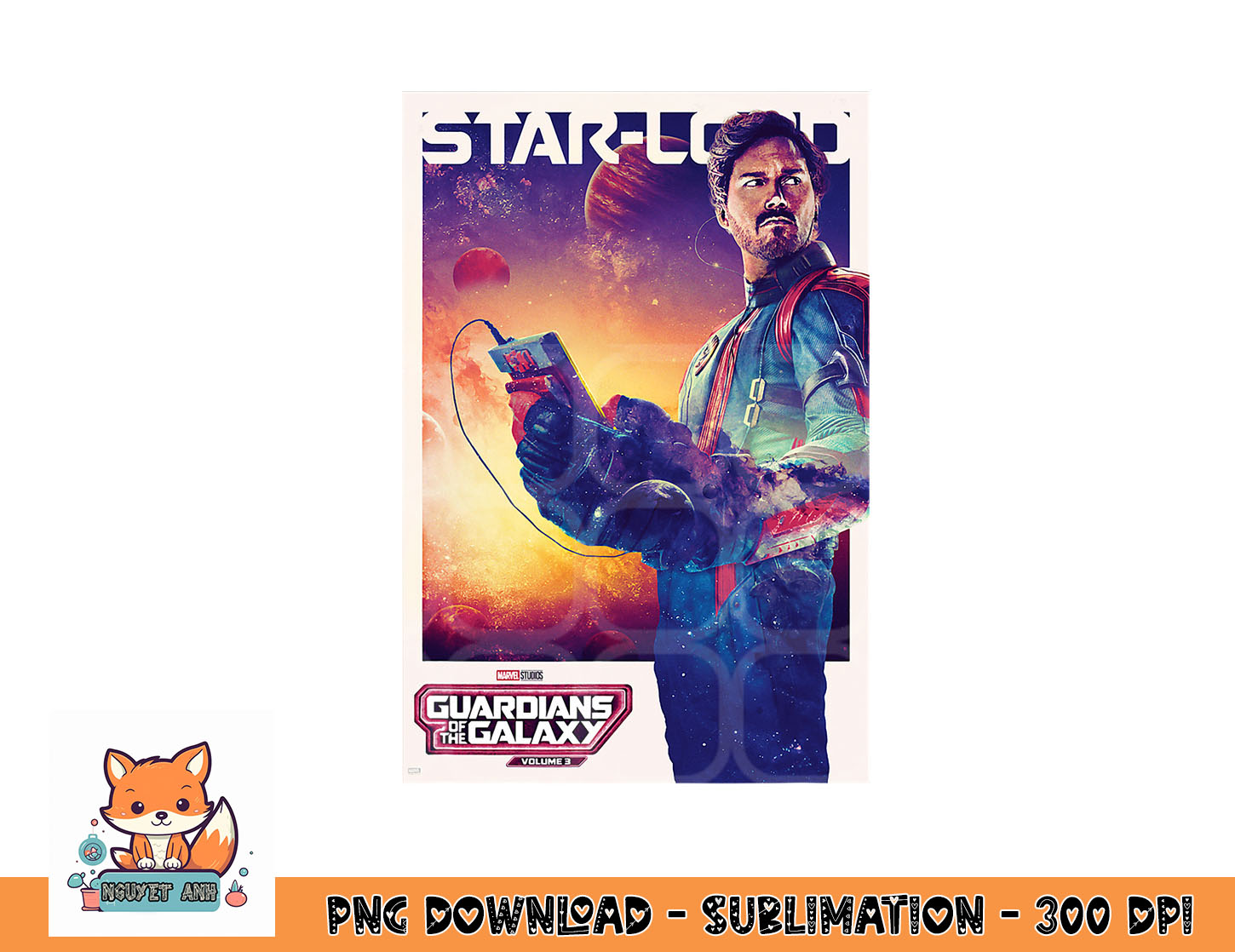 Marvel Guardians of the Galaxy Volume 3 Star-Lord Poster png - Inspire ...