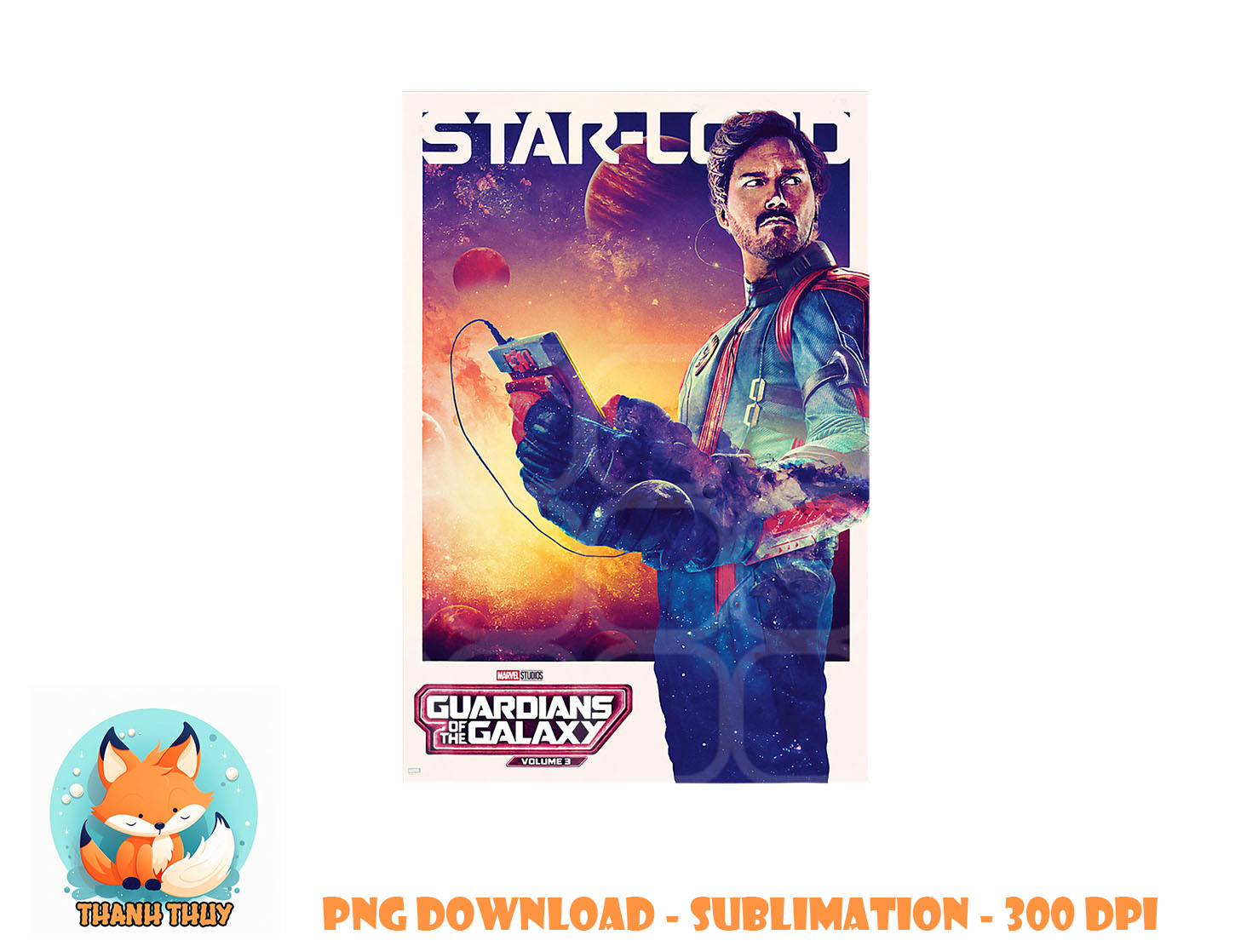 Marvel Guardians of the Galaxy Volume 3 Star-Lord Poster png - Inspire ...