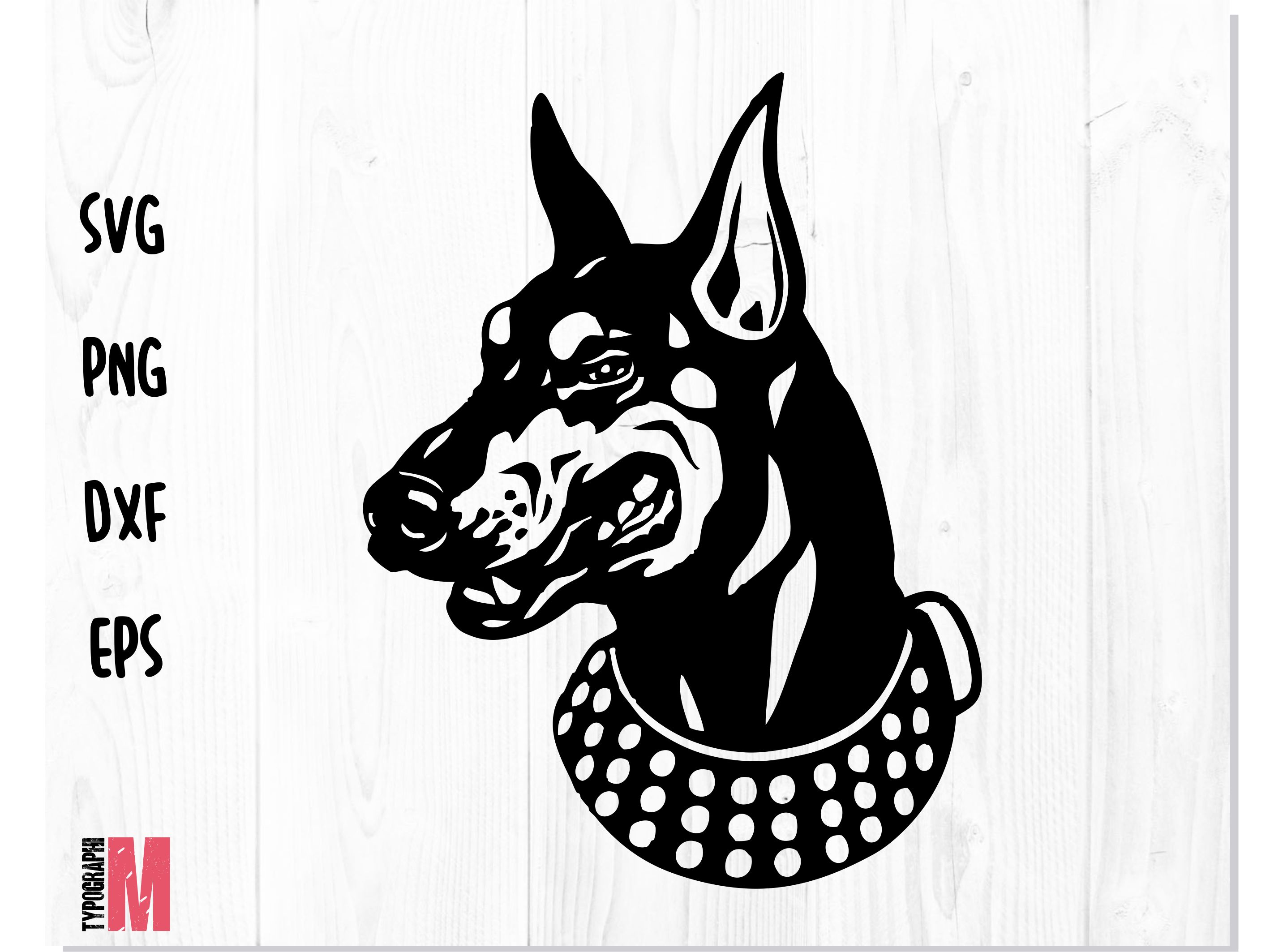 Stencil Dog Doberman Pinscher Head SVG | Doberman Pinscher s | Inspire ...